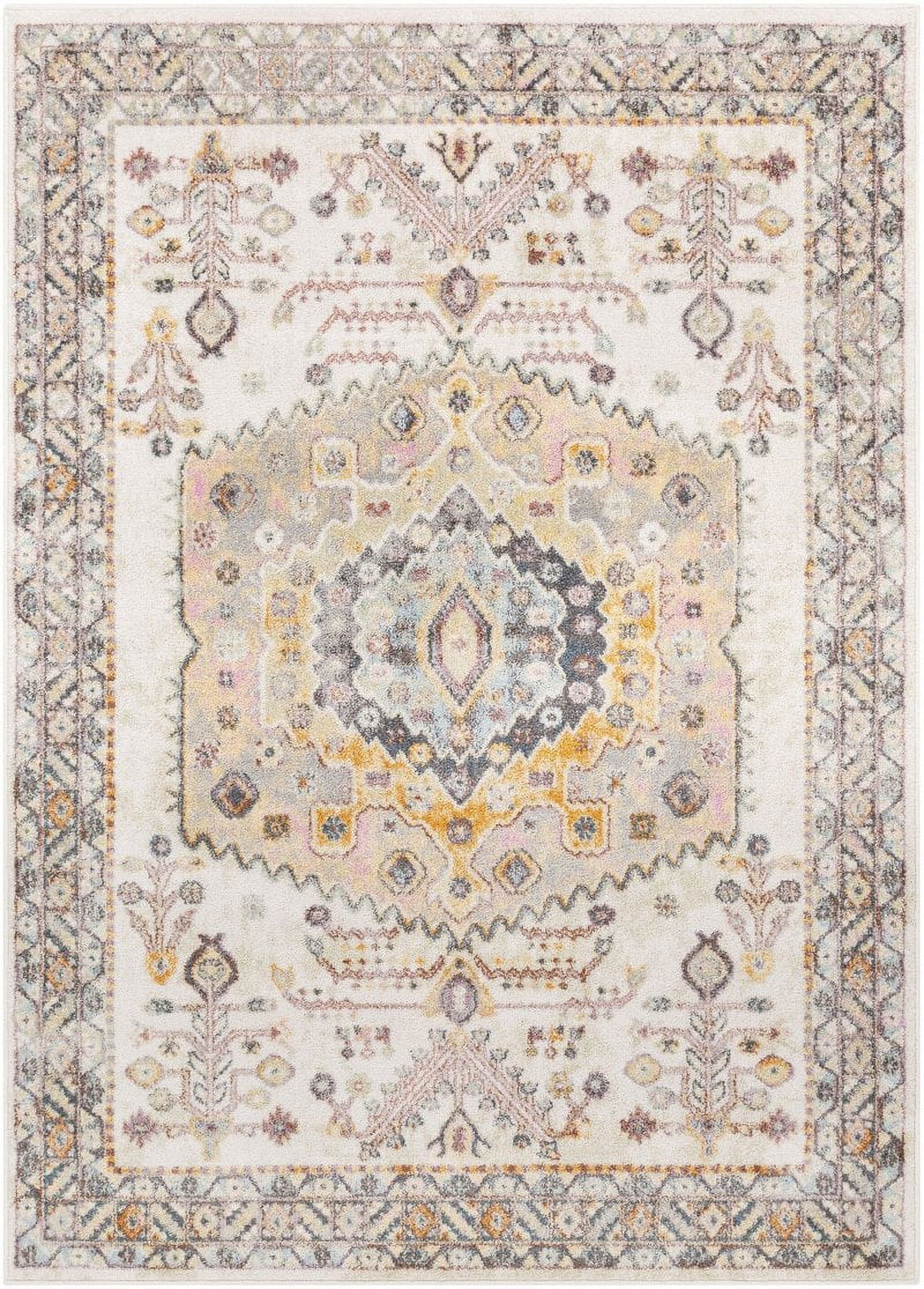 Mark&Day Area Rugs, 5x7 Korendijk Rustic Bright Orange Area Rug (5'3" x ...