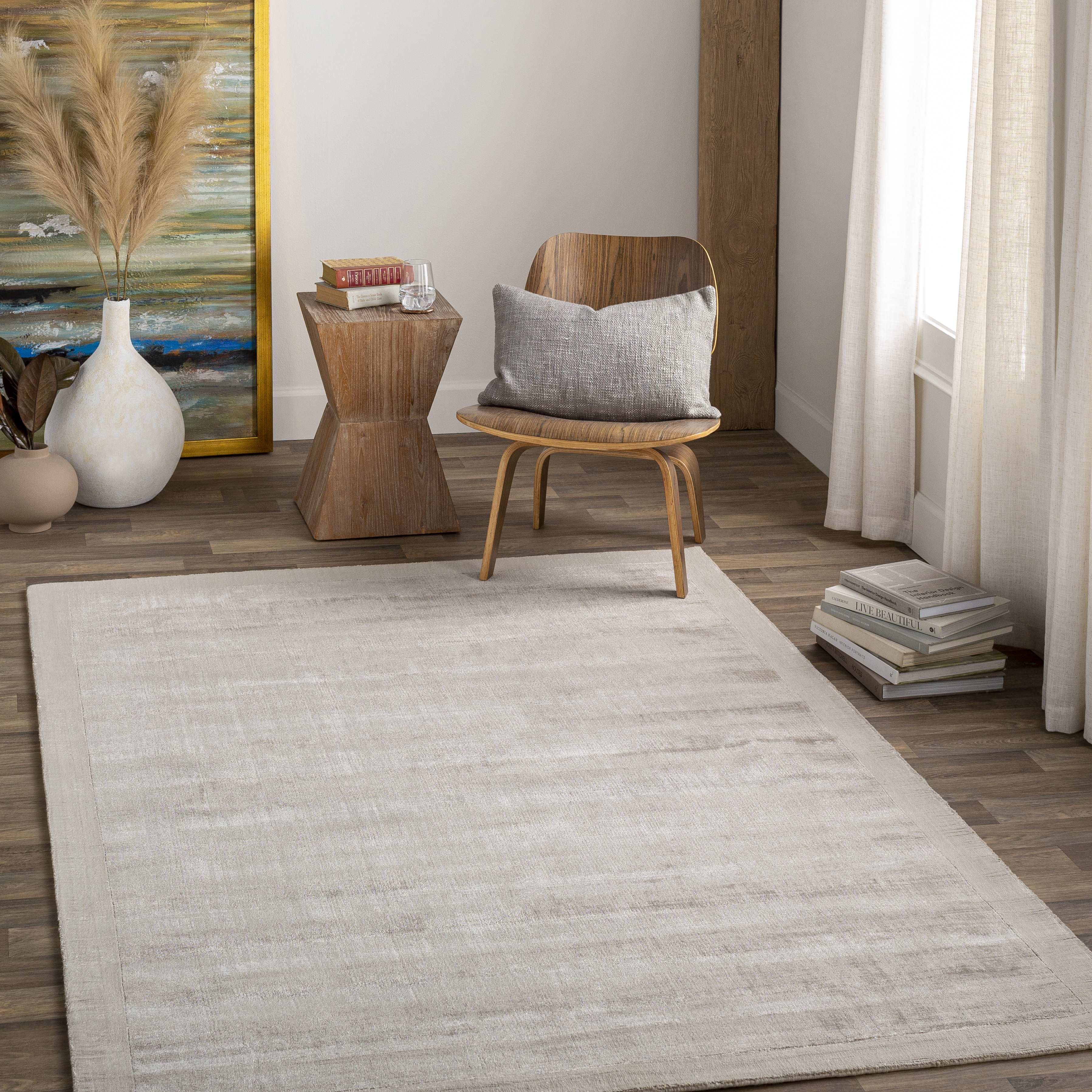 Mark&Day Area Rugs, 5x7 Les Lilas Modern Taupe Area Rug, Medium Gray ...