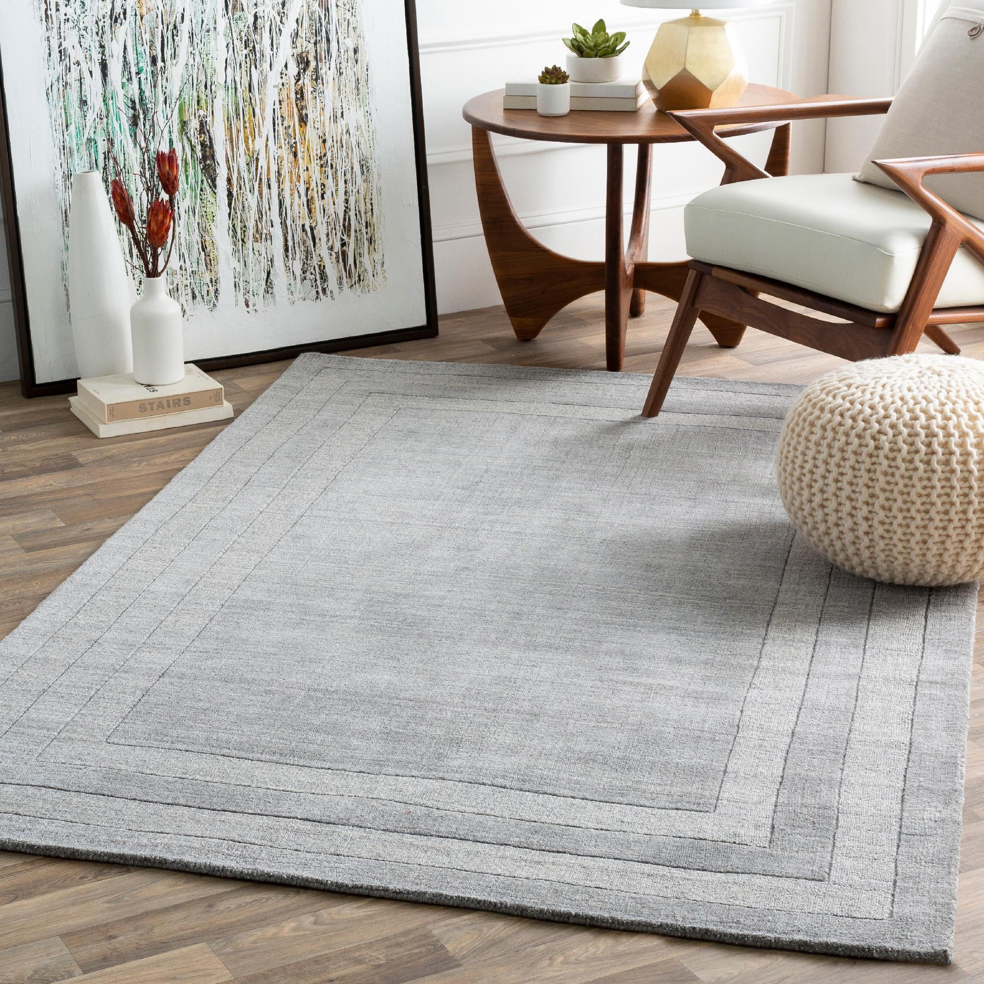 Mark&Day Area Rugs, 5x7 Mardian Modern Medium Gray Area Rug (5' x 7'6 ...