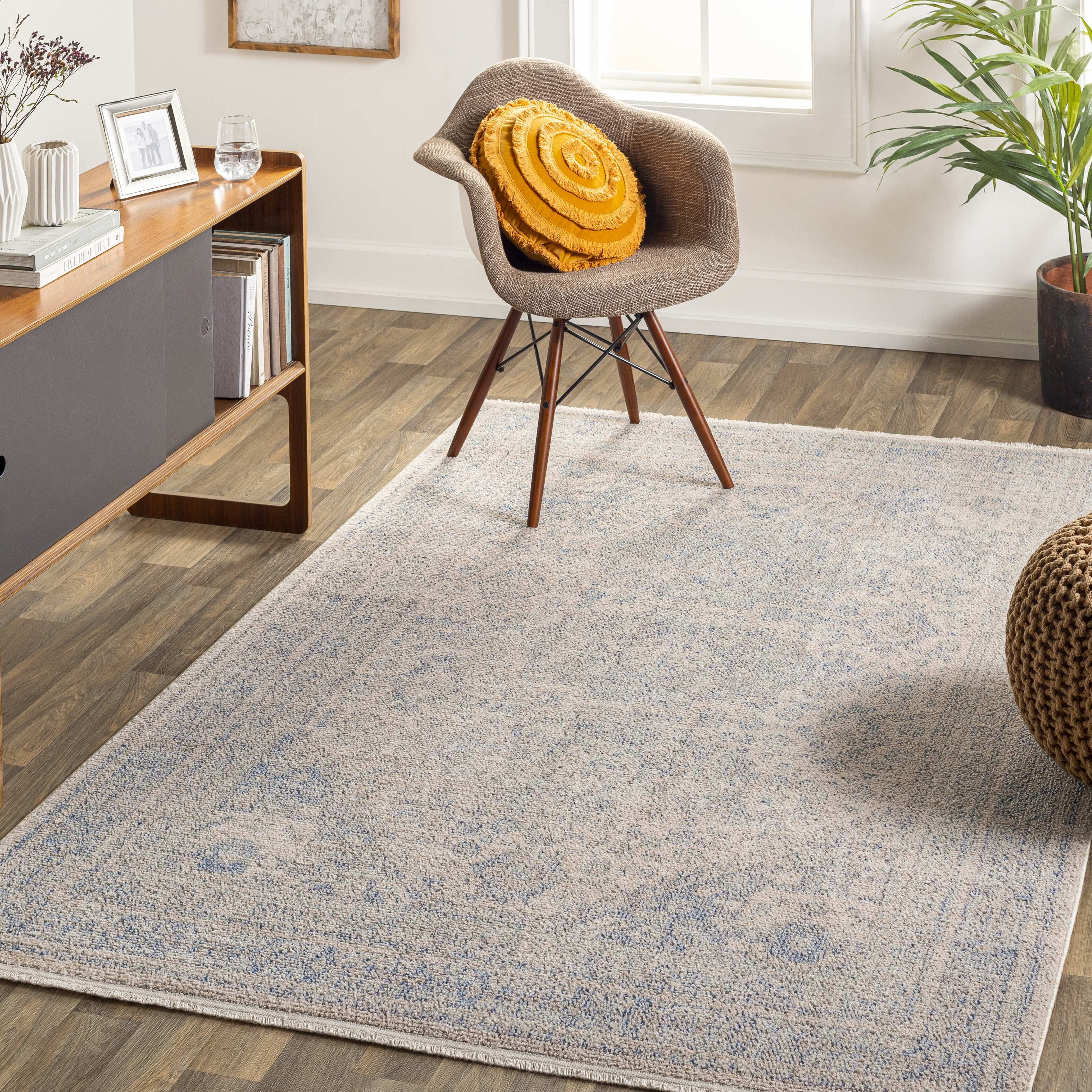 Mark&Day Area Rugs, 5x7 Sotira Traditional Pale Blue Area Rug (5'3" x 7 ...