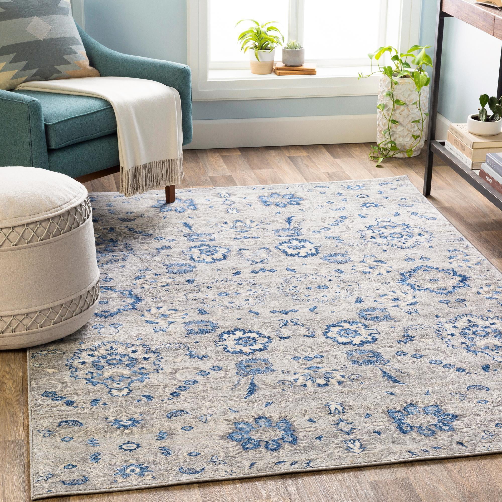 Mark&Day Area Rugs, 5x7 Steenvak Traditional Medium Gray Area Rug (5'3 ...