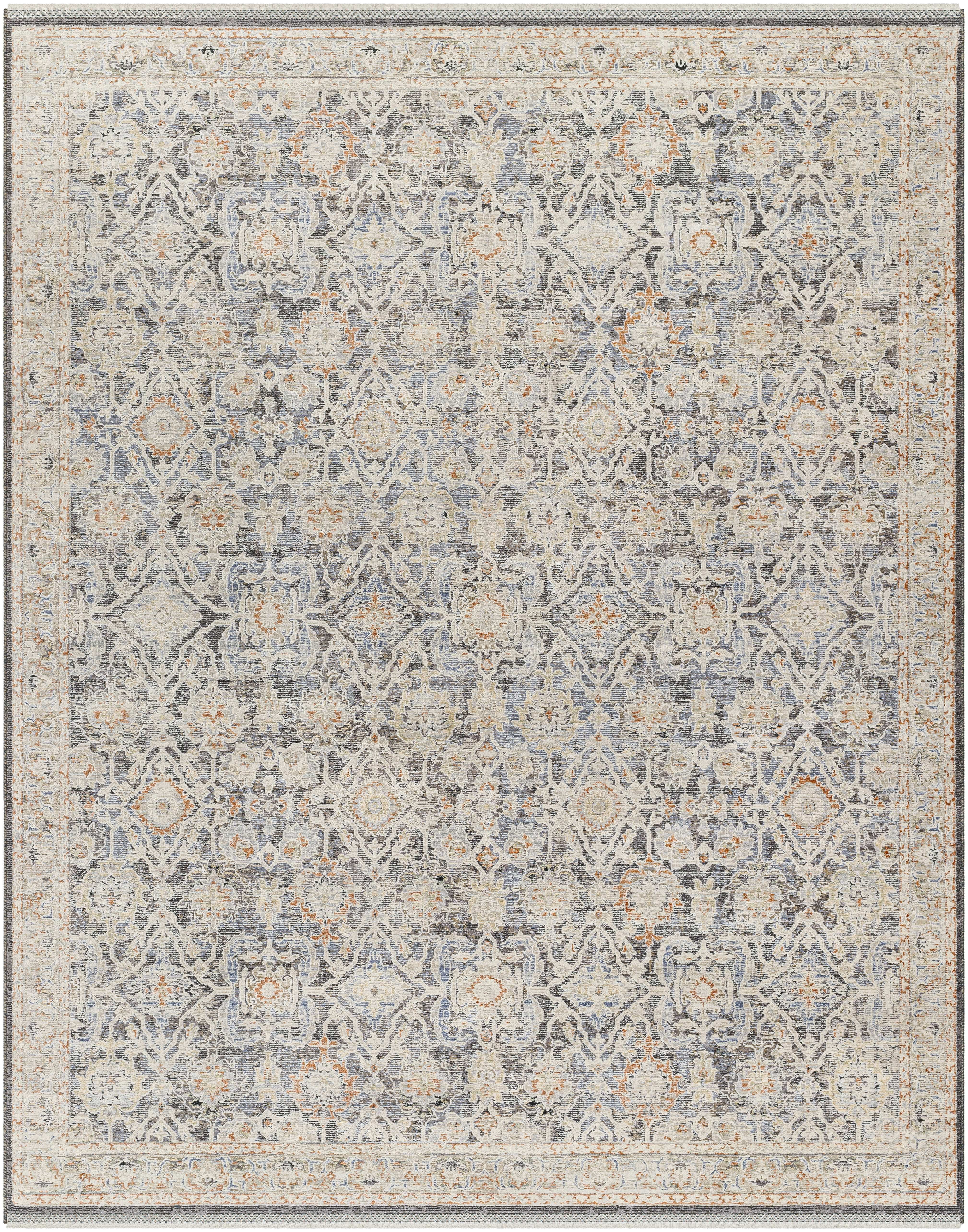 Mark&Day Area Rugs, 5x7 Tavian Traditional Beige/Denim Area Rug, Beige ...