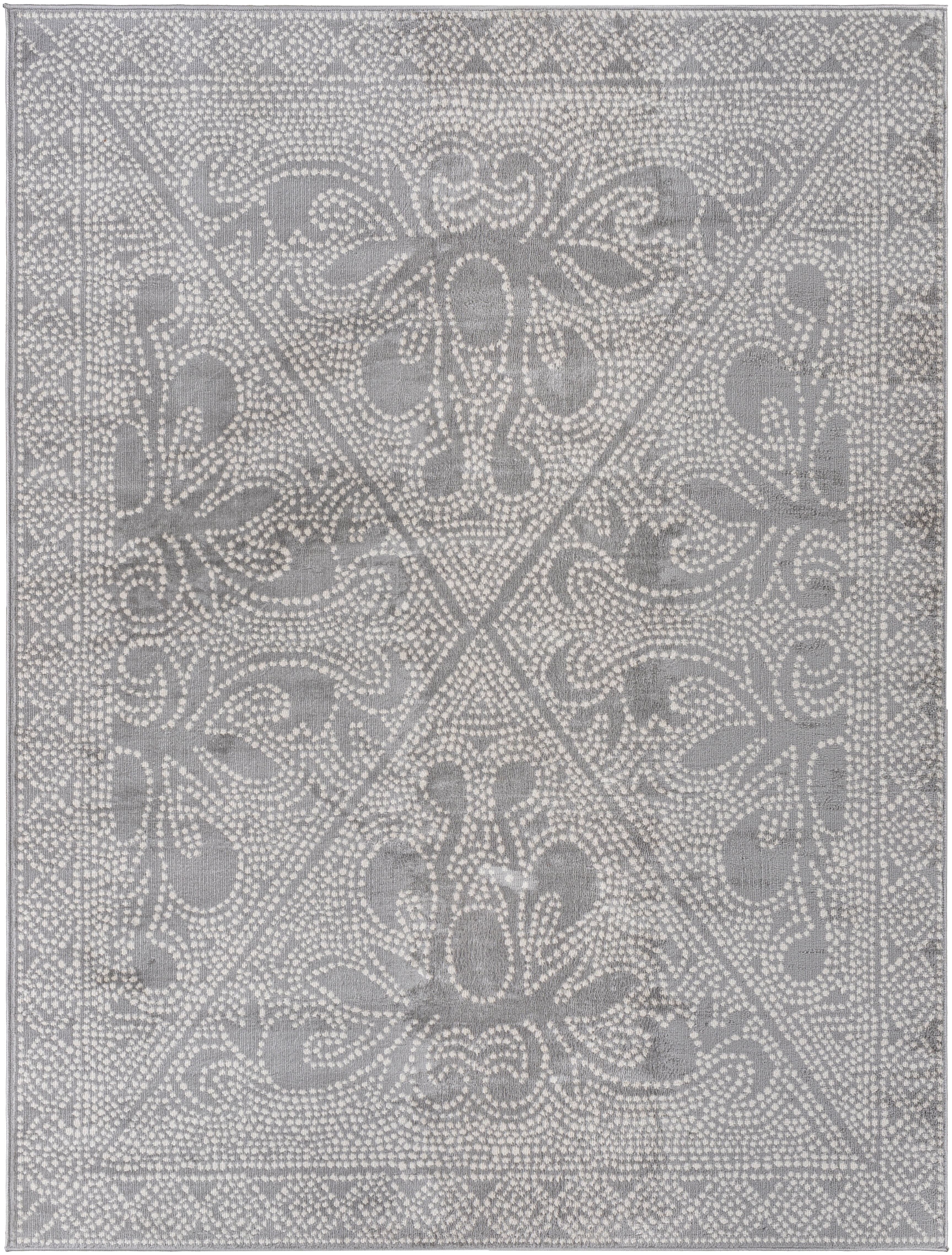 Mark&Day Area Rugs, 5x7 Vosberg Traditional Medium Gray Area Rug, Grey ...