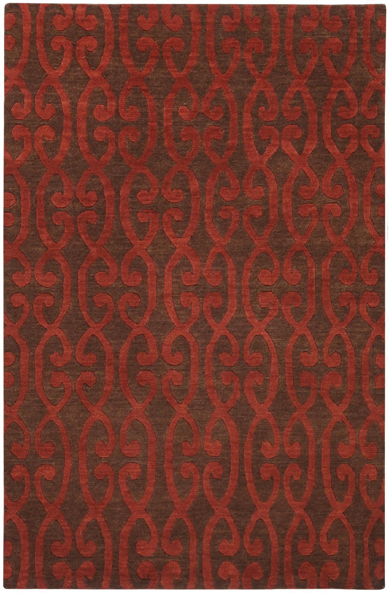 Mark&Day Area Rugs, 5x8 Dacono Modern Rust Area Rug (5' x 8') - Walmart.com