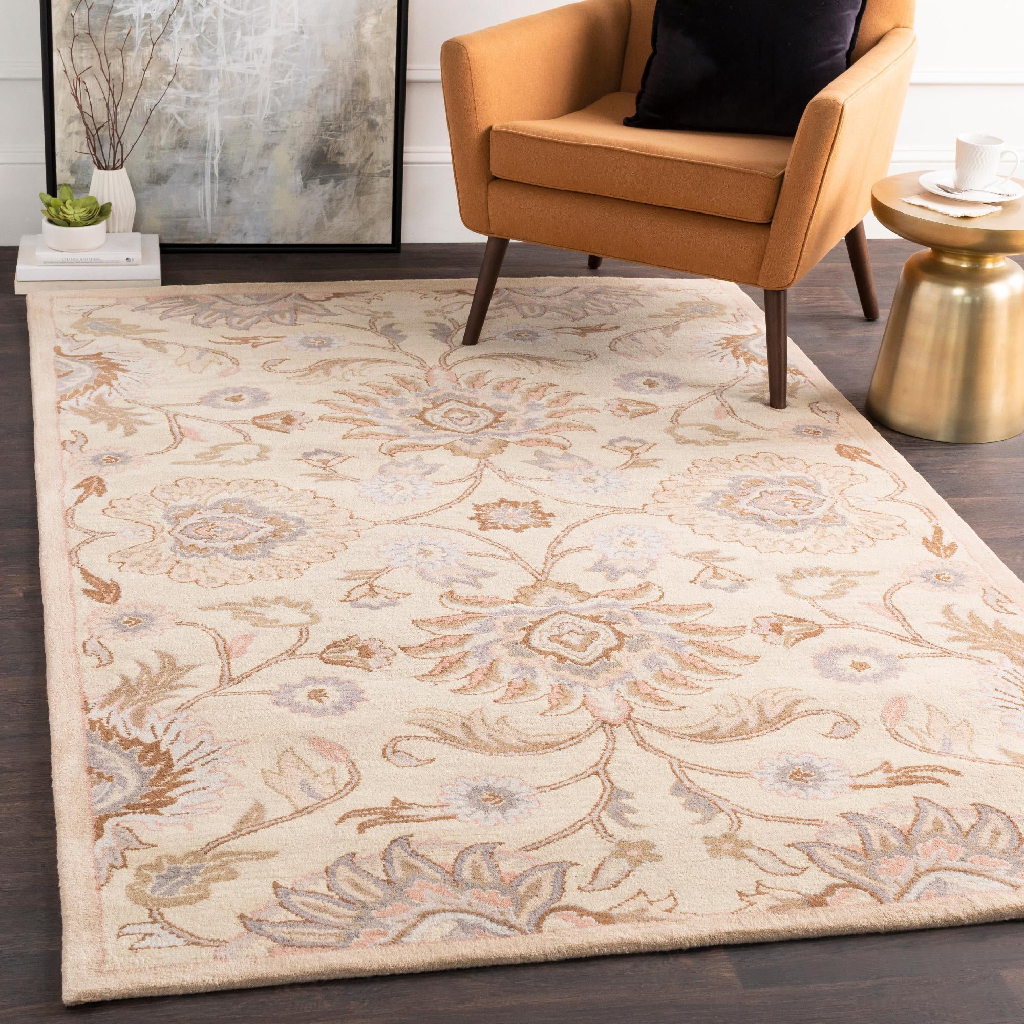 Mark&Day Area Rugs, 5x8 Eckville Traditional Cream Area Rug (5' x 8 ...