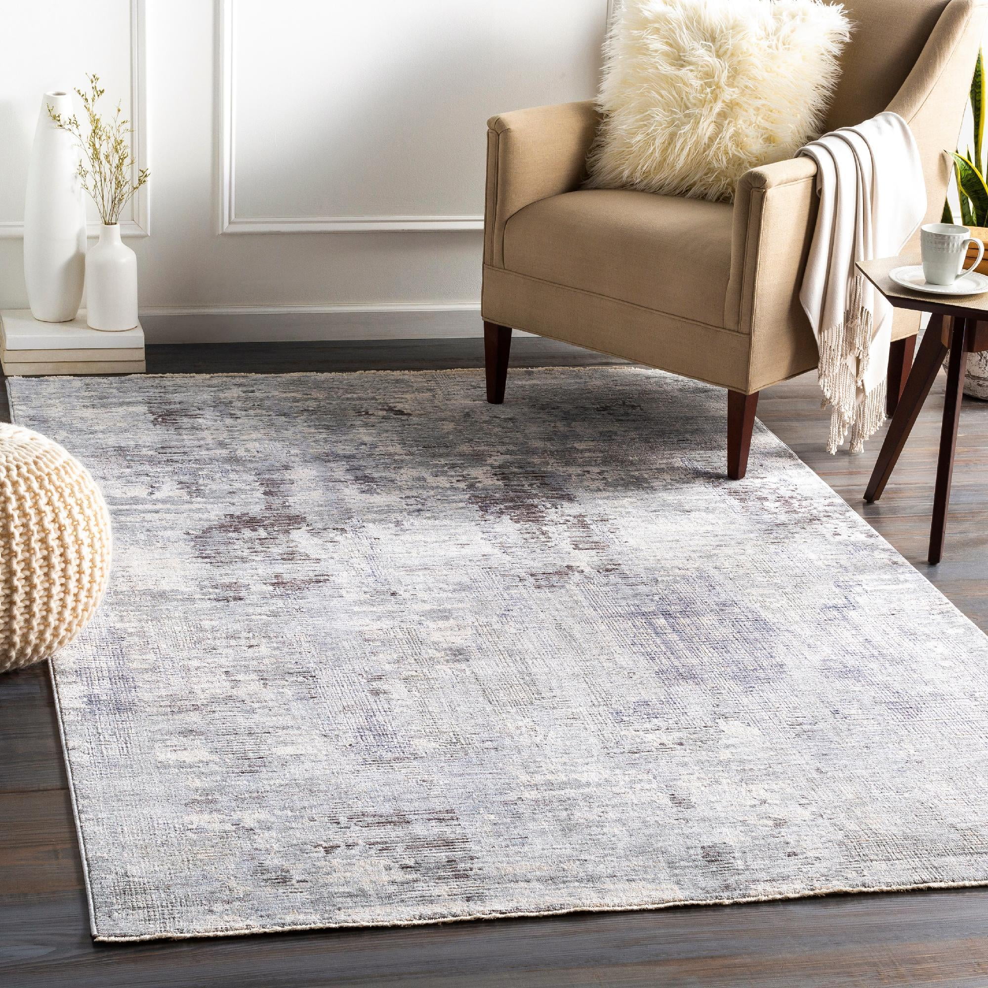 Mark&Day Area Rugs, 5x8 Teylingen Modern Medium Gray Area Rug (5' x 8'2 ...