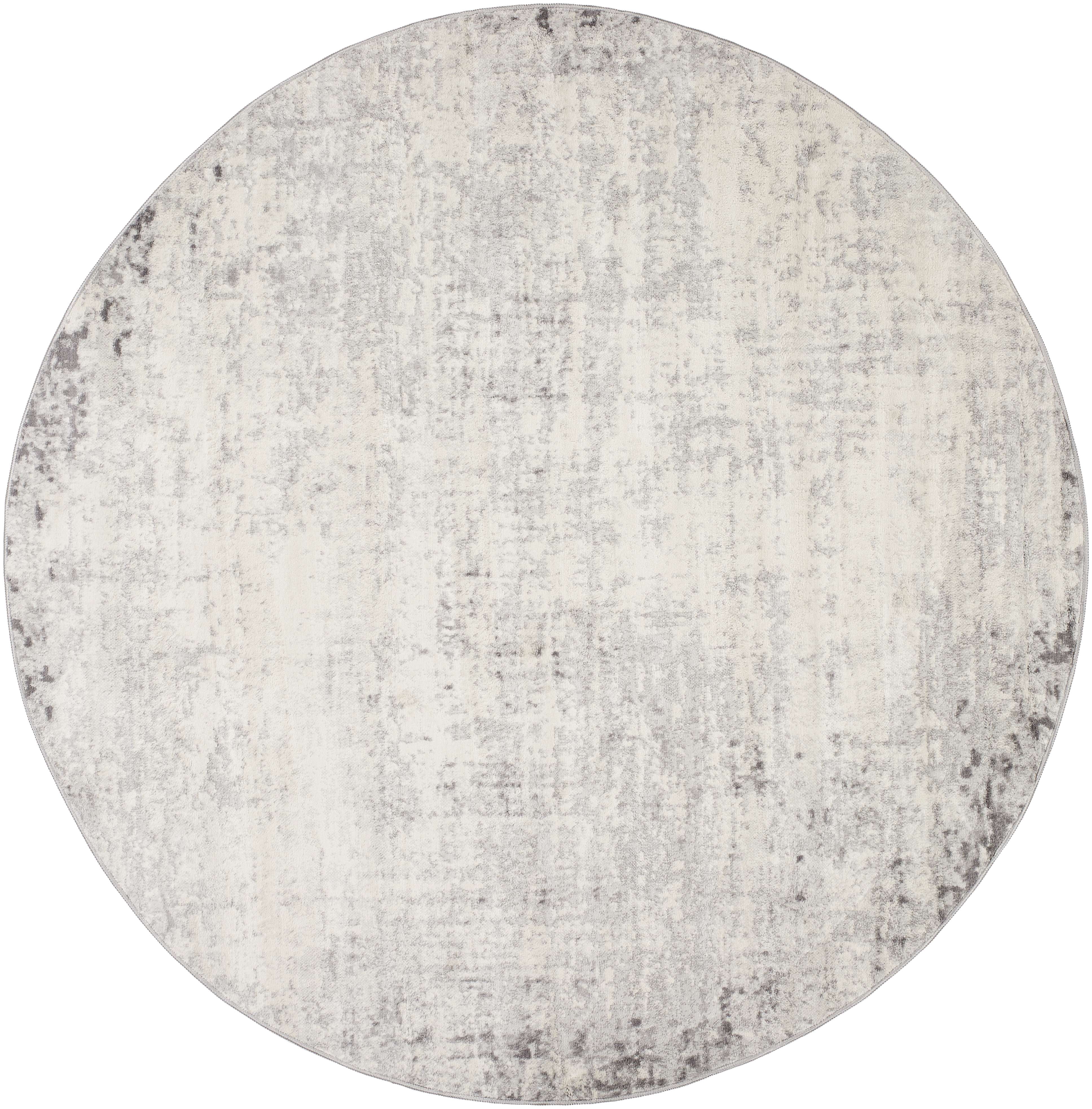 Mark&Day Area Rugs, 6ft Round Sherborne Modern Charcoal Area Rug (6'7 ...