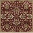 Mark&Day Area Rugs, 6x6 Eckville Traditional Burgundy Square Area Rug ...