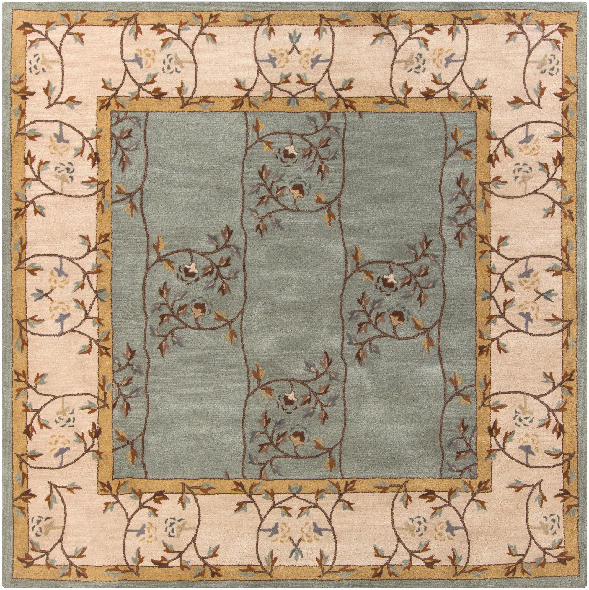 Mark&Day Area Rugs, 6x6 Golden Traditional Sage Square Area Rug (6 ...