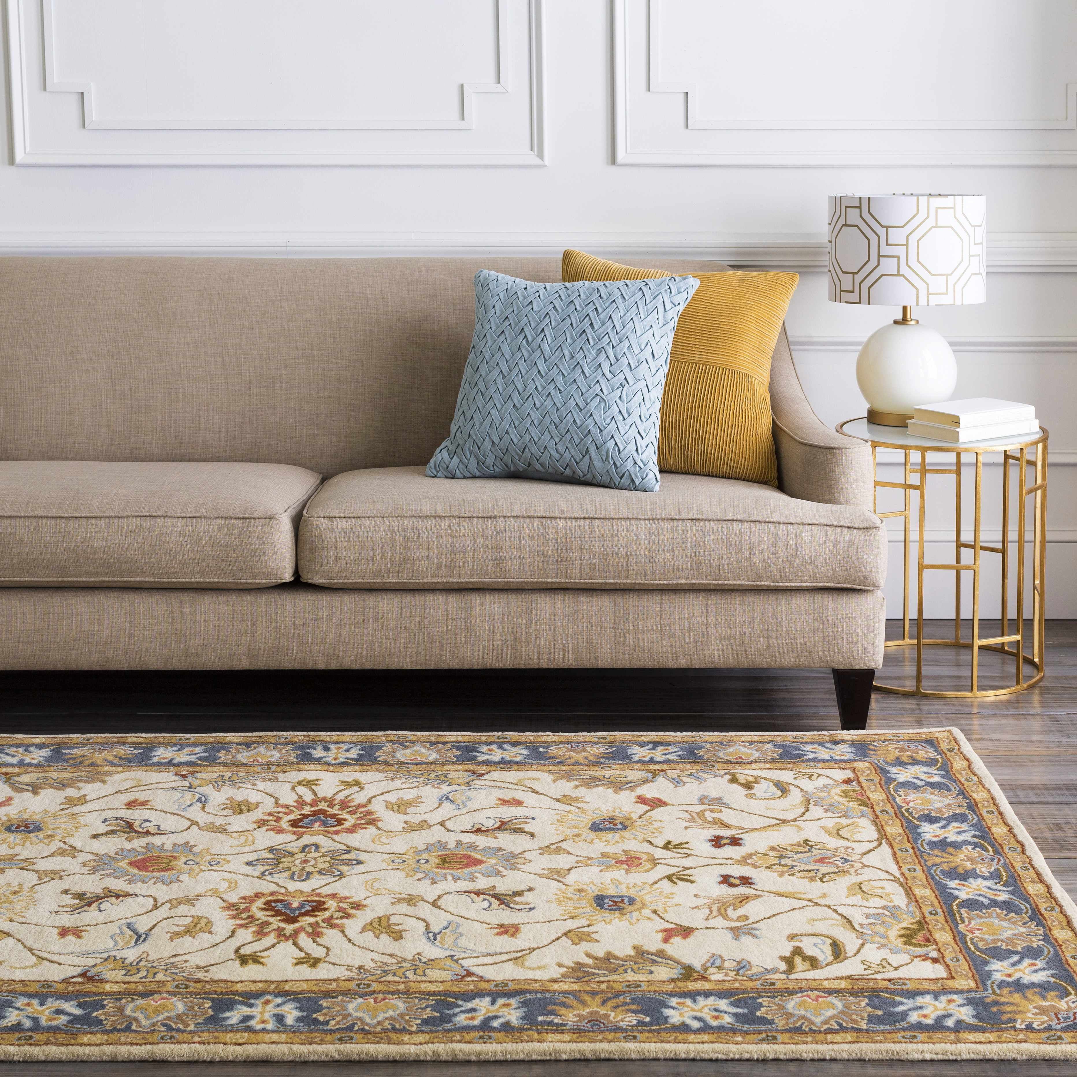 Mark&Day Area Rugs, 6x6 Paris Traditional Tan Square Area Rug (6 ...