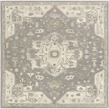 Mark&Day Area Rugs, 6x6 Besancon Modern Khaki Square Area Rug (6 ...