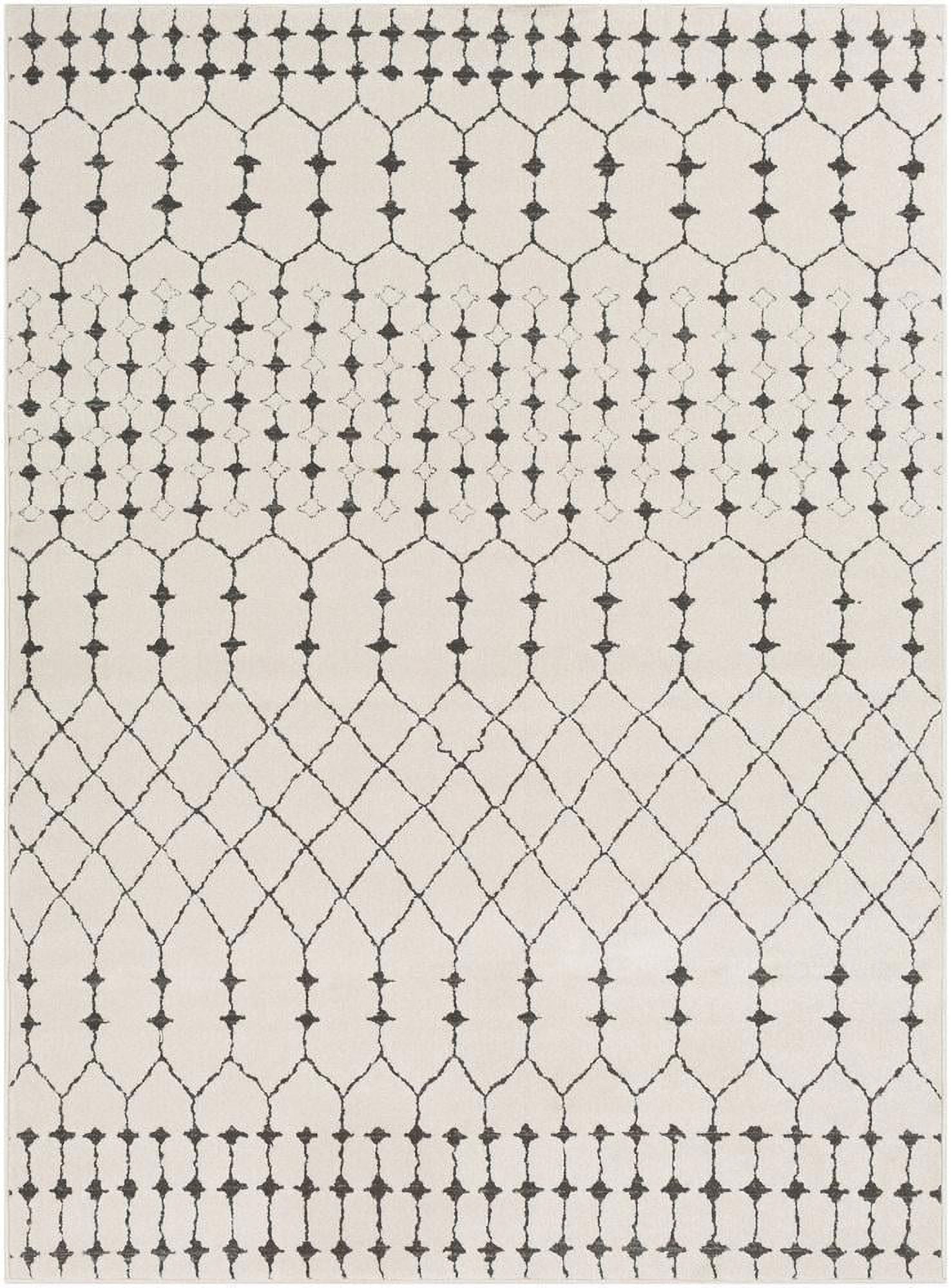 Mark&Day Area Rugs, 6x6 Rouen Global Charcoal Square Area Rug (6'7 ...