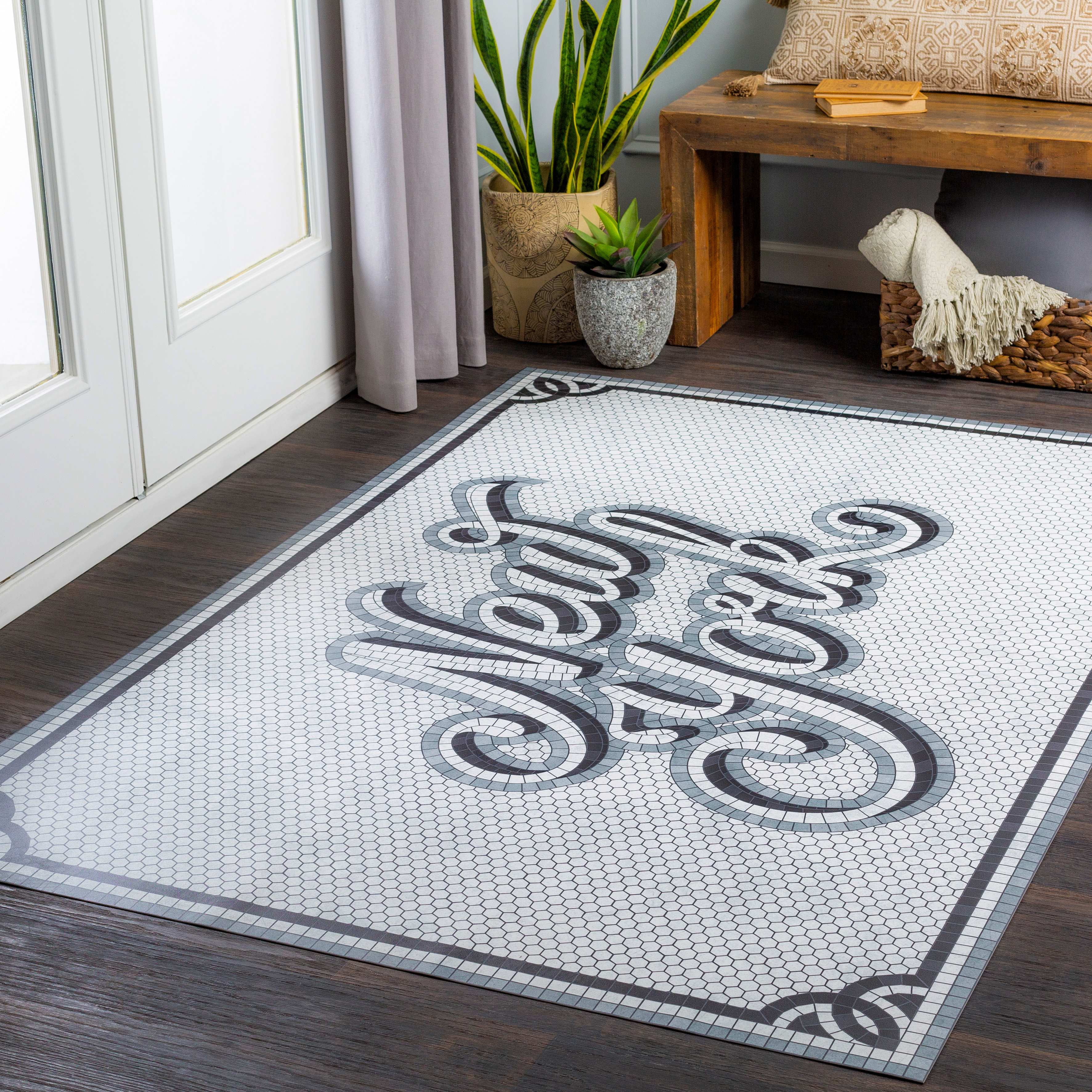 Mark&Day Area Rugs, 6x8 Oudeschip Modern Black Area Rug (6'6" x 8'2 ...