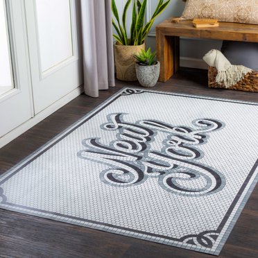 Mark&Day Area Rugs, 6x6 Eckville Traditional Burgundy Square Area Rug ...