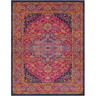 Mark&Day Wool Area Rugs, 8x11 Claudette Rustic Dark Brown Area Rug (8 ...