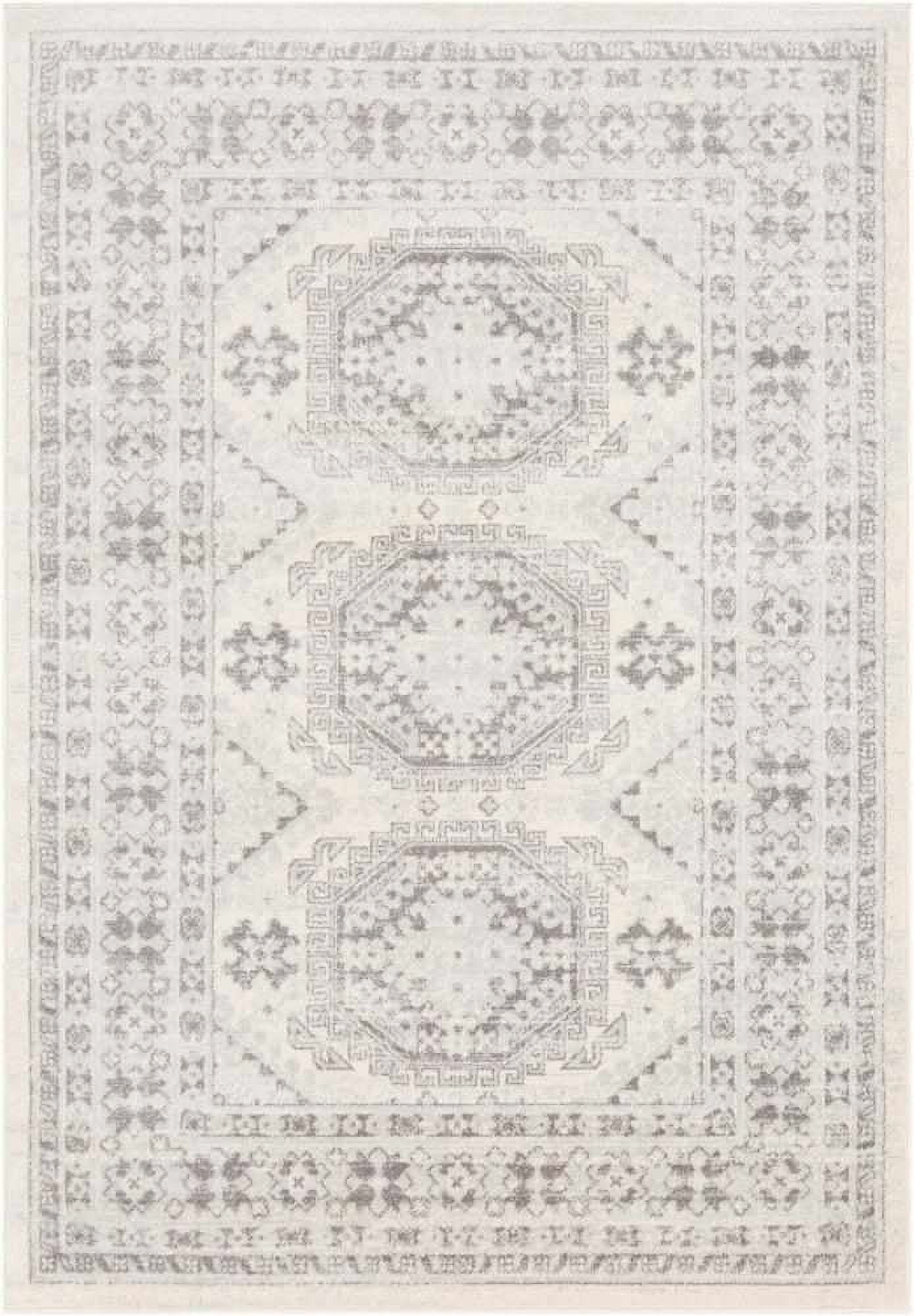 Mark&Day Area Rugs, 6x9 Bron Global Gray/Medium Gray/Khaki Area Rug ...