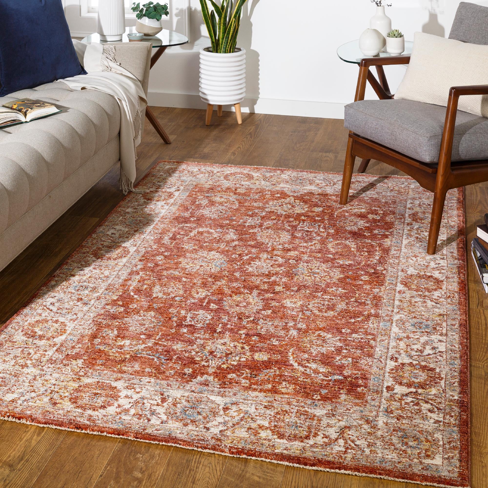 Mark&Day Area Rugs, 6x9 Chicago Heights Traditional Rose Area Rug (6'7 ...
