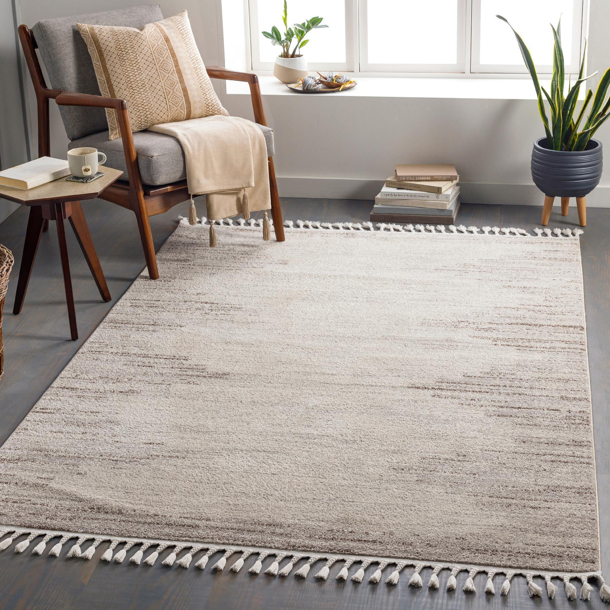 Mark&Day Area Rugs, 6x9 Ringsted Global Light Gray Area Rug, Grey Brown ...