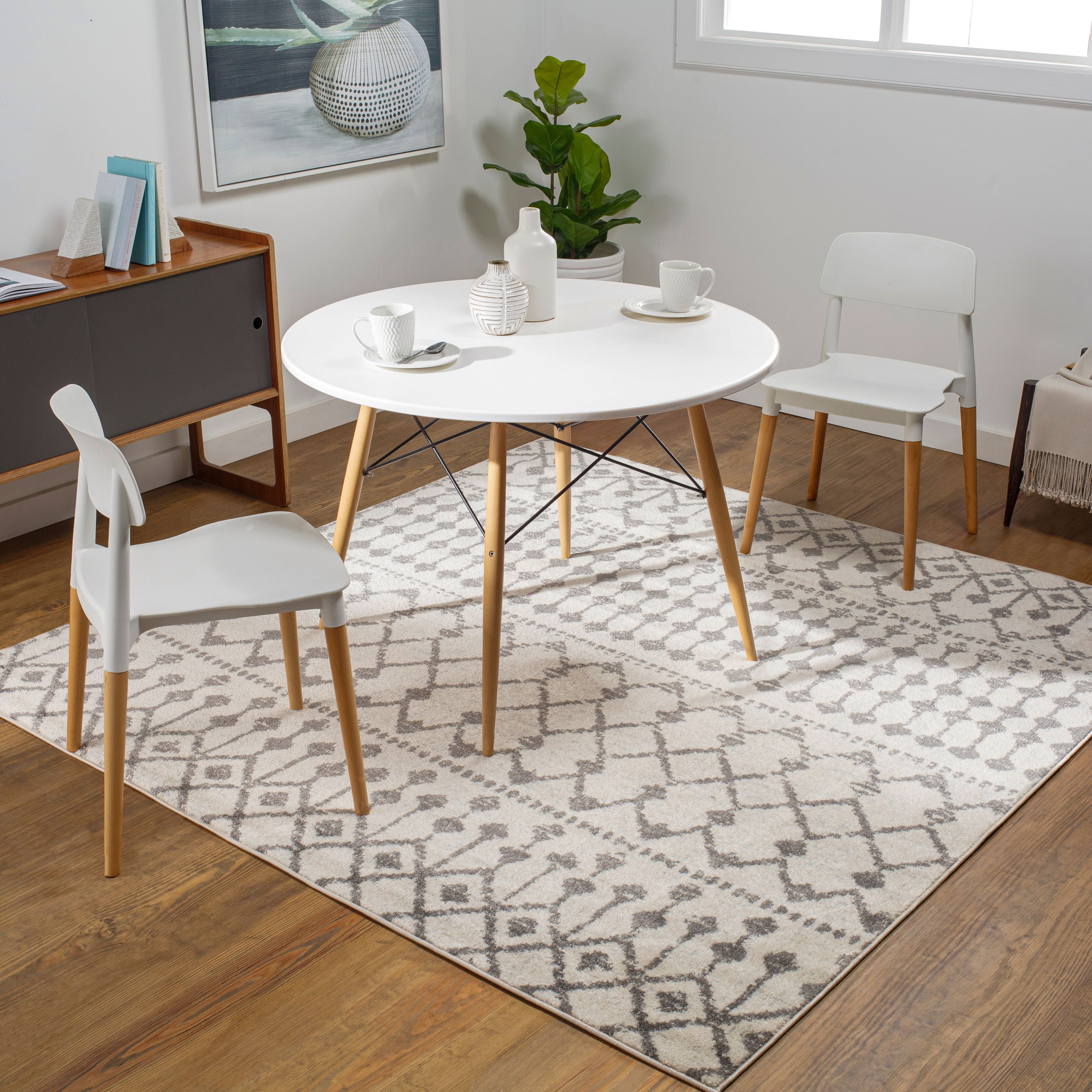 Mark&Day Area Rugs, 7x7 Gabriel Global Grey Beige Square Area Rug (6'7 ...
