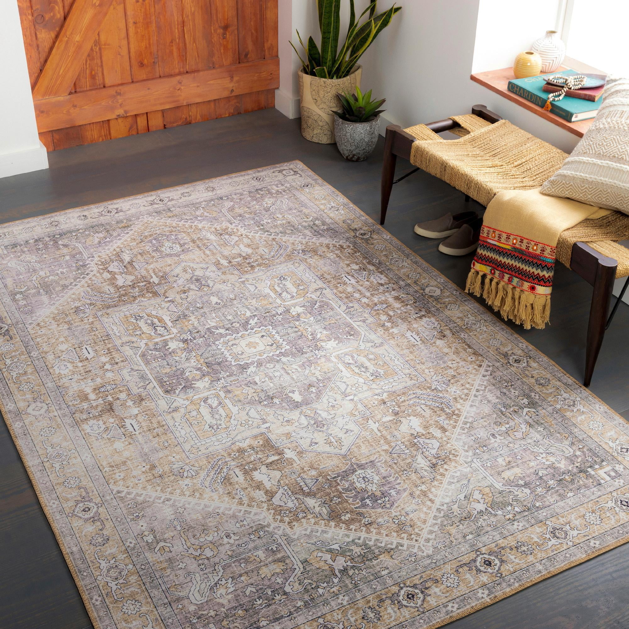 Mark&Day Area Rugs, 7x9 Maasdriel Traditional Light Gray Area Rug (7'6 ...