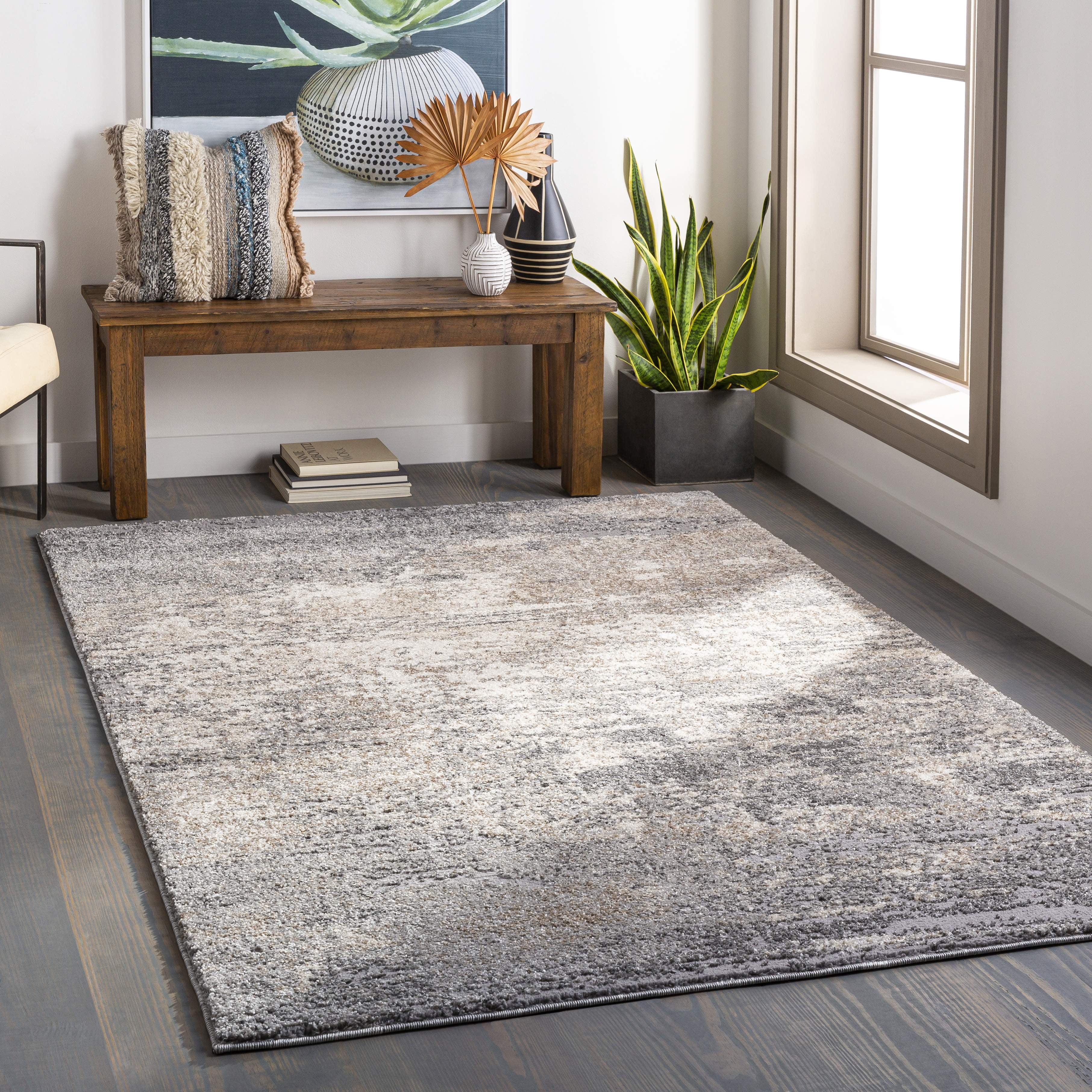 Mark&Day Area Rugs, 7x9 Oostzaan Modern Abstract Marble Shag Medium ...