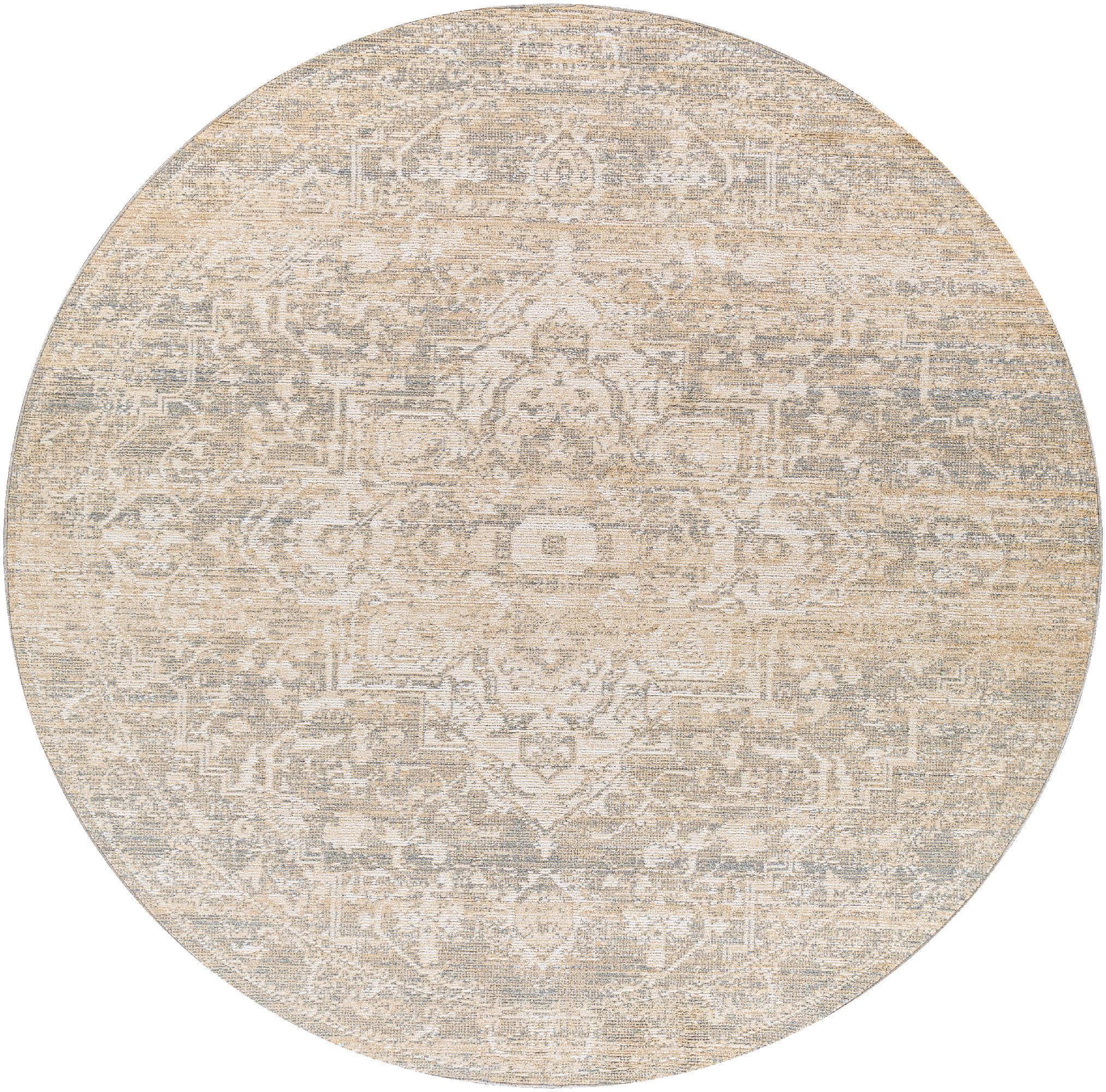 Mark&Day Area Rugs, 8ft Round Jay Traditional Beige Area Rug (7'10 ...