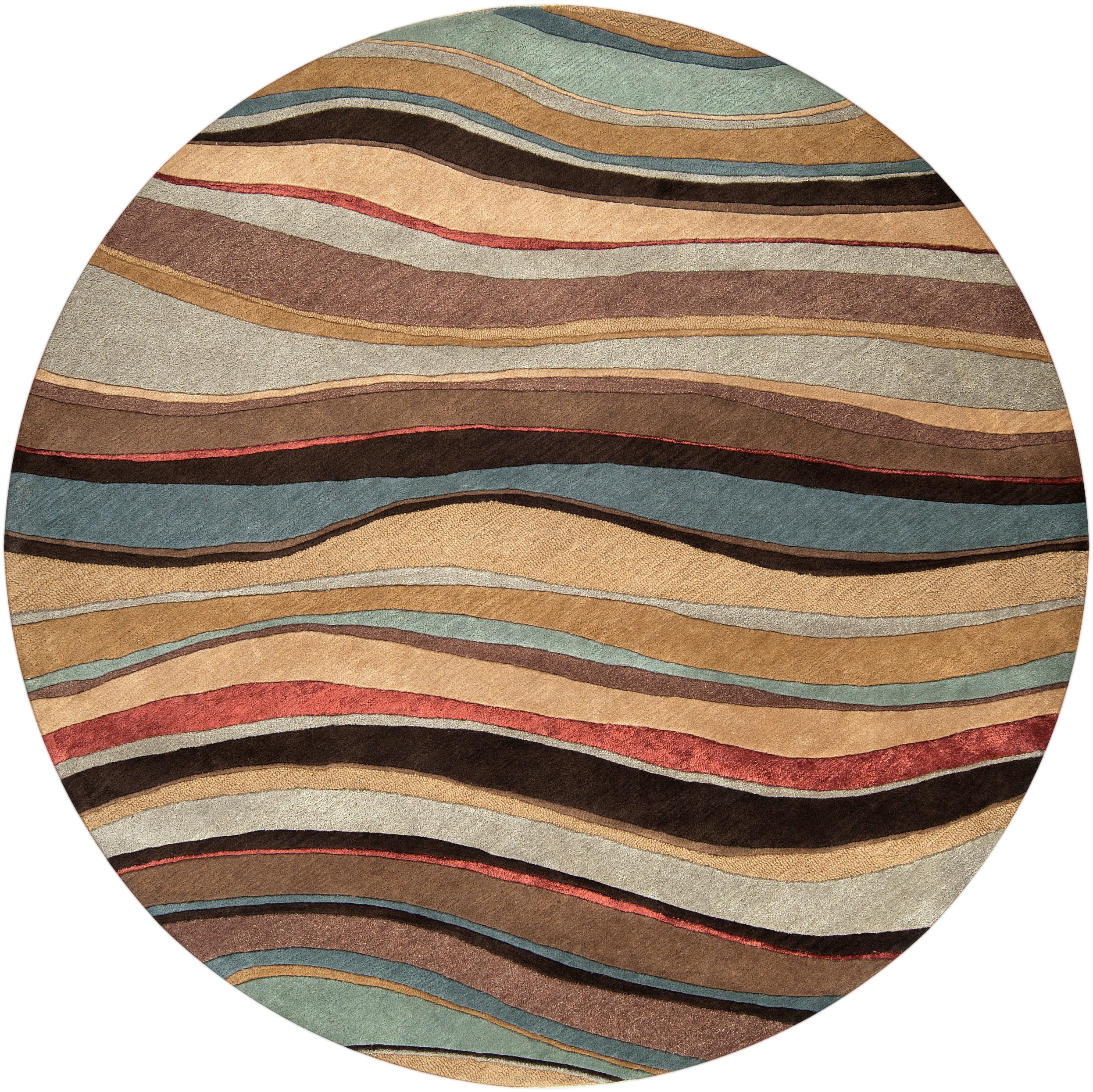 Mark&Day Area Rugs, 8ft Round Nazaire Modern Camel Area Rug (8' Round ...