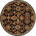 Mark&Day Area Rugs, 8ft Round Nijstad Traditional Black Area Rug (8 ...
