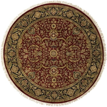 Shinta Contemporary Area Rug Burgundy - Walmart.com