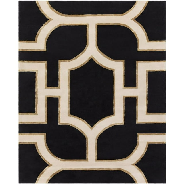 Mark&Day Area Rugs, 8x10 Axbridge Modern Black Area Rug (8' x 10 ...