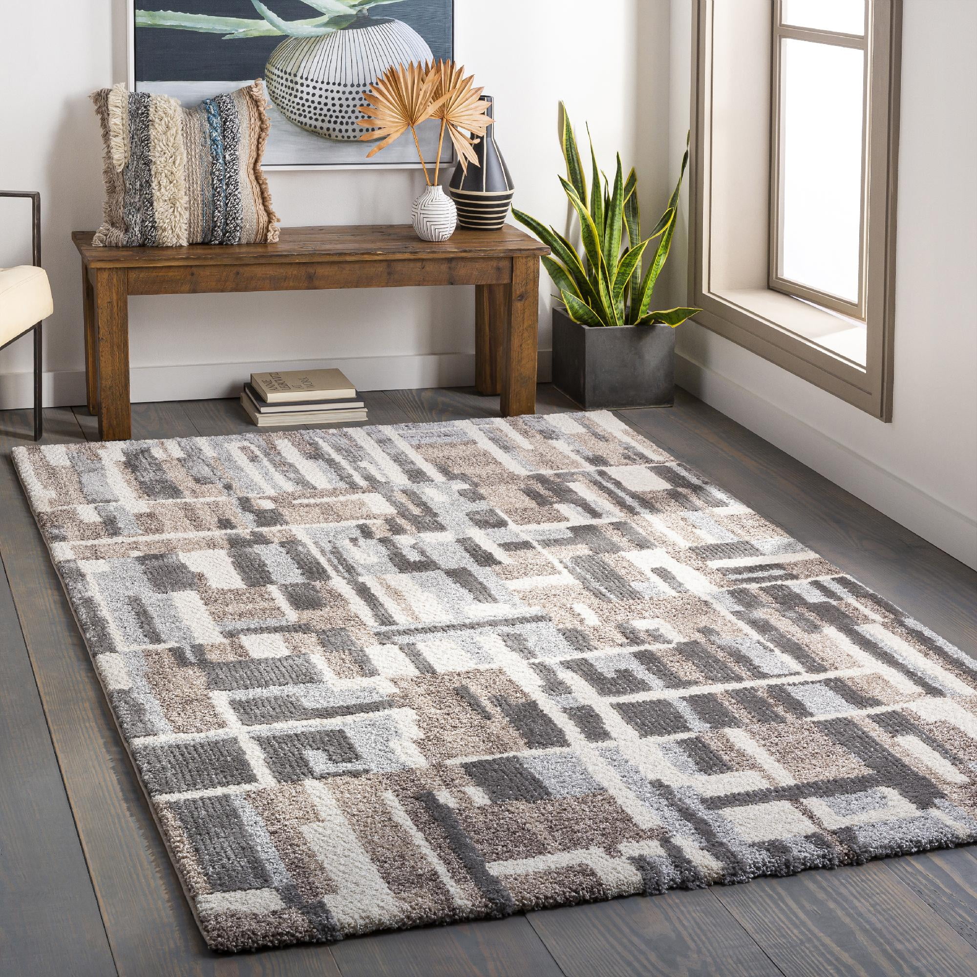 Mark&Day 8'x10' Bedaf Global Camel Area Rug, Hand Woven, Stain ...
