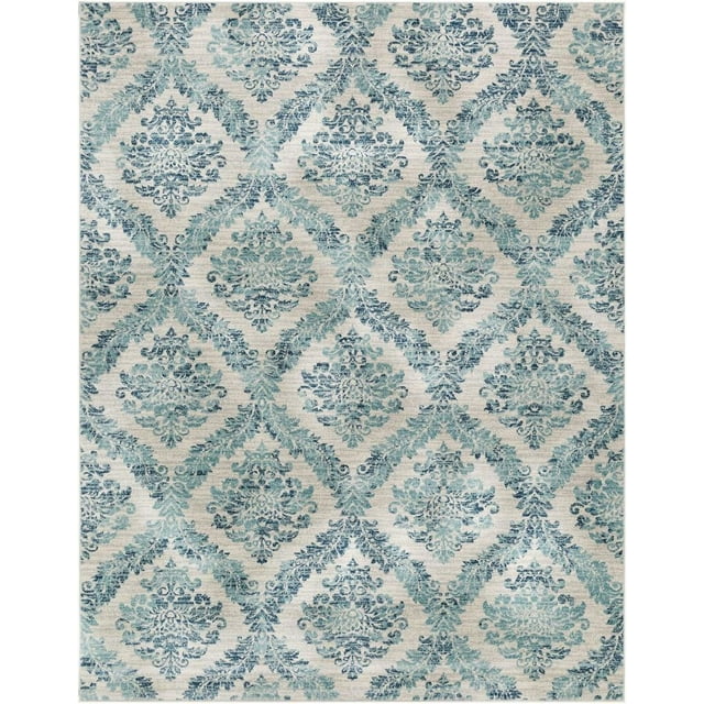 Mark&Day Area Rugs, 8x10 Bellburns Cottage Teal Area Rug (7'10" x 10'3 ...