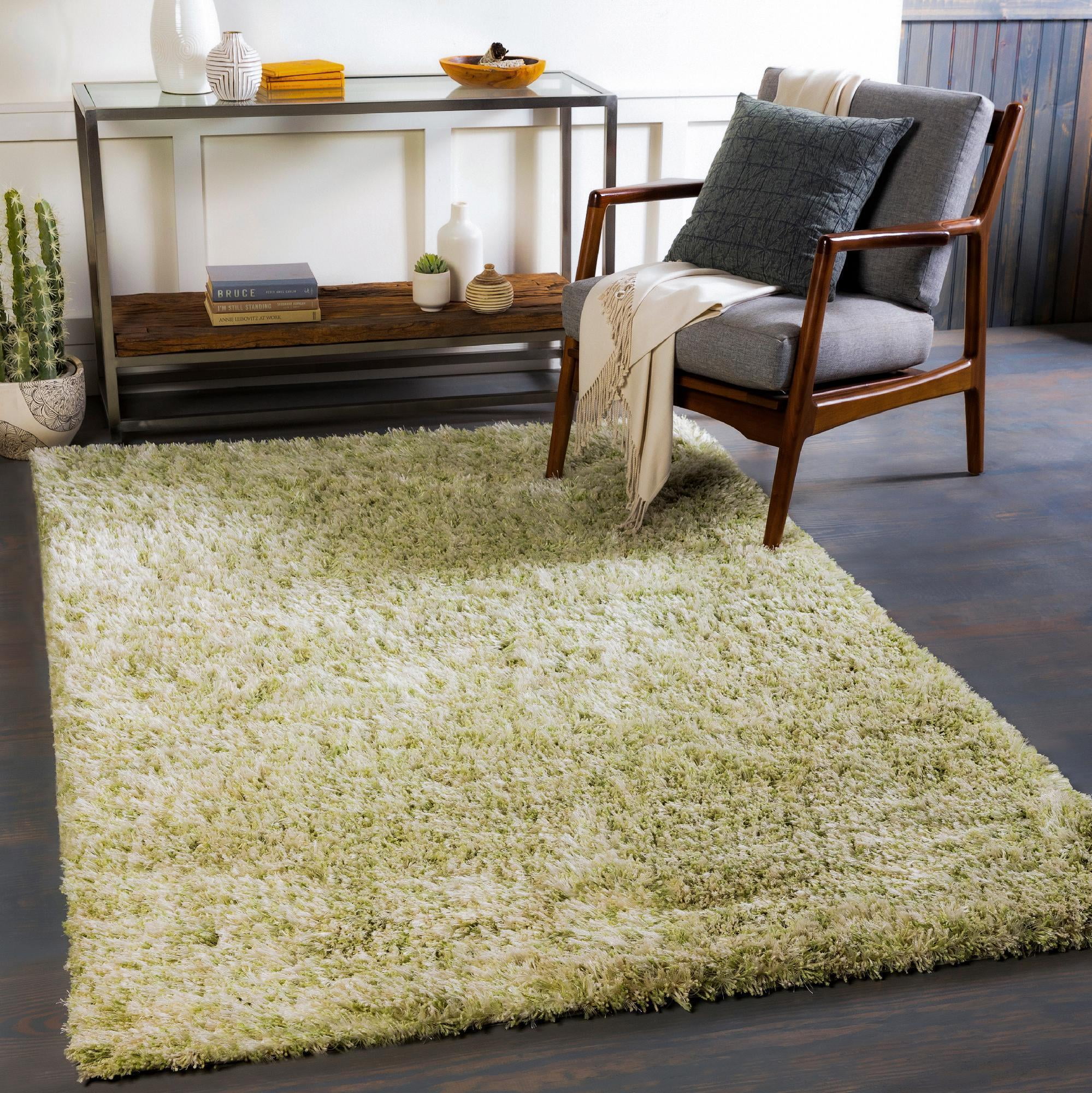 Mark&Day Area Rugs, 8x10 Mithat Modern Grass Green Area Rug (8' x 10 ...
