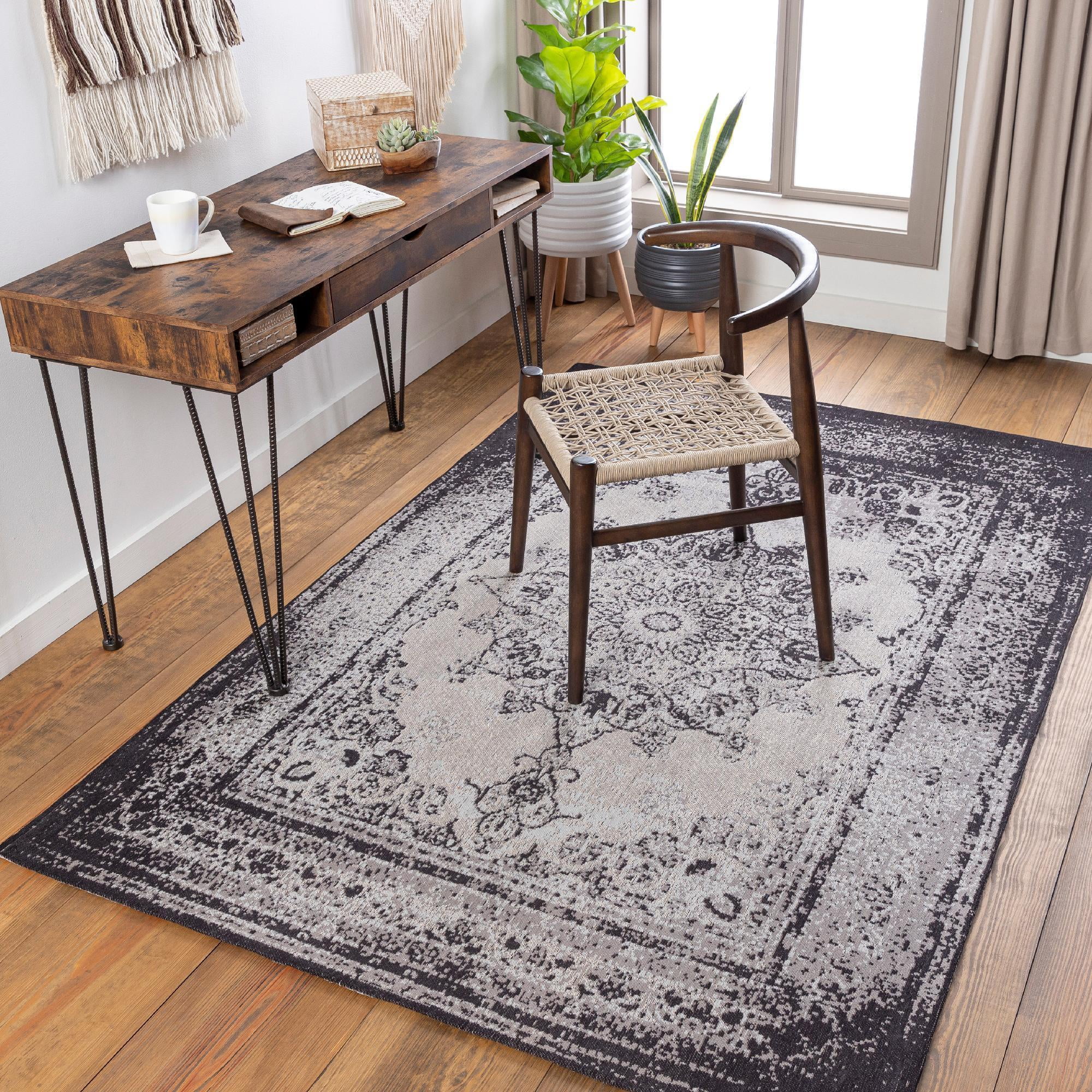 Mark&Day Area Rugs, 8x10 Nes Traditional Black Area Rug (8' x 10 ...