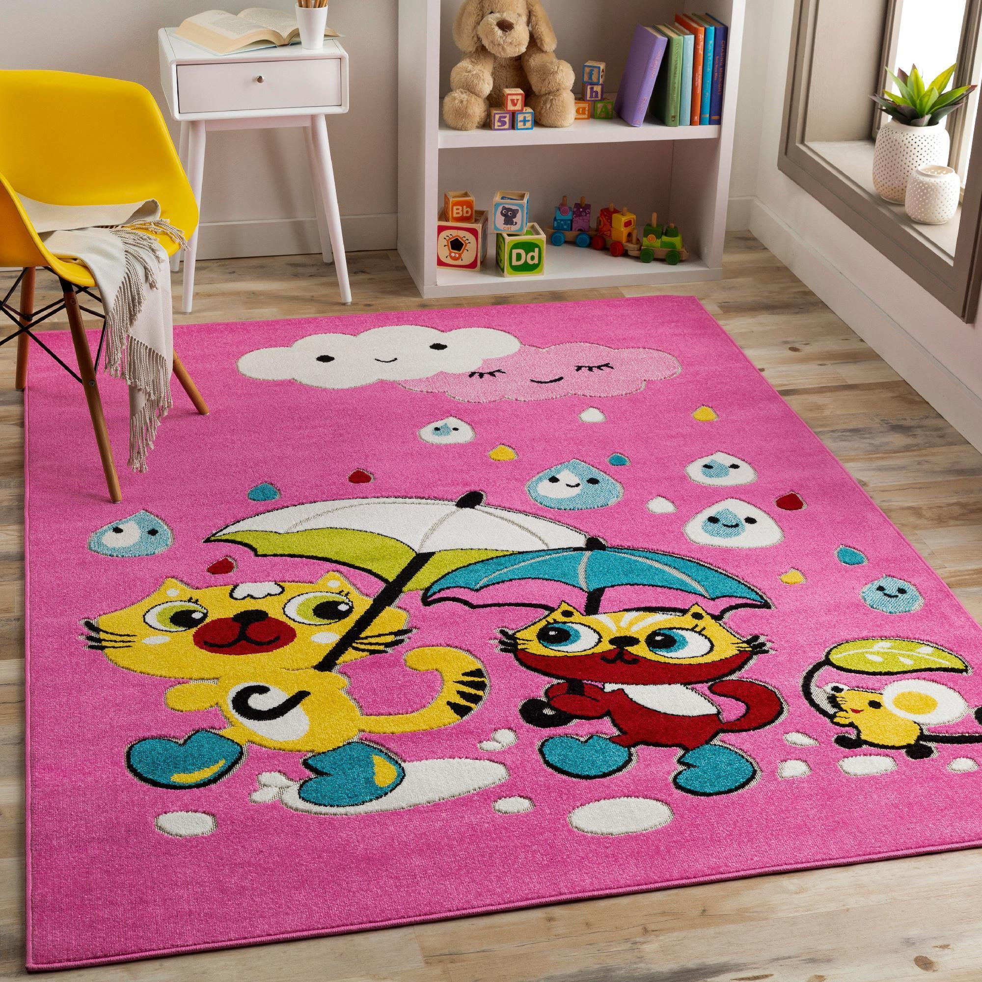 Mark&Day Area Rugs, 8x10 Redichem Modern Bright Pink Area Rug (7'10" x ...