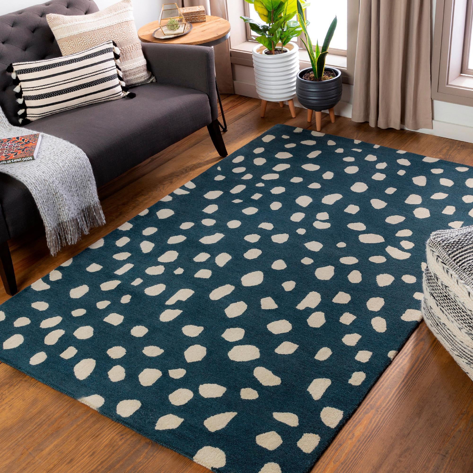 Mark&Day Area Rugs, 8x10 Sanremo Modern Deep Teal Area Rug (8' x 10 ...