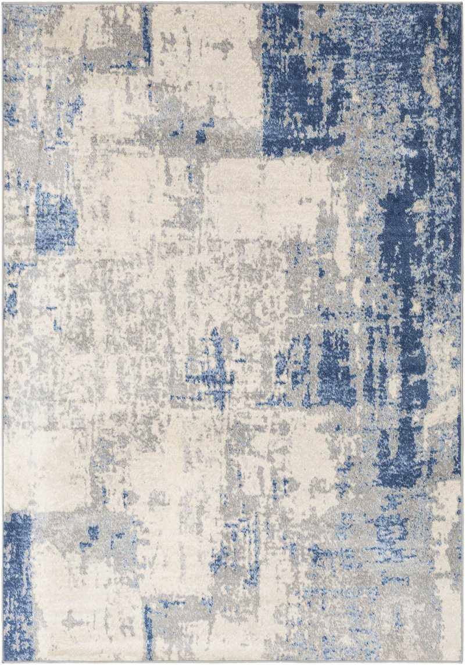 Mark&Day Area Rugs, 8x10 Triemen Modern Navy Area Rug, Blue White ...