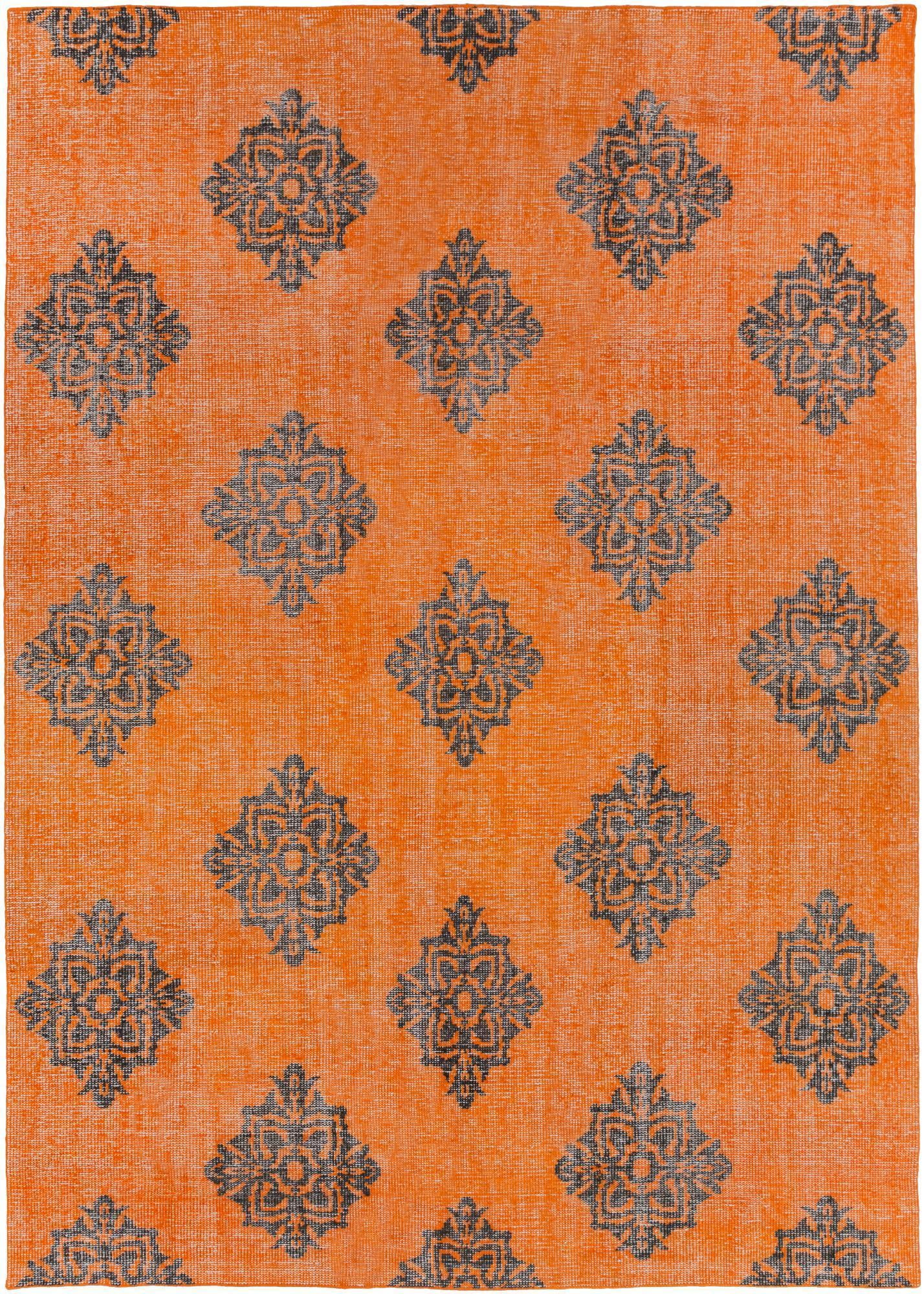 Mark&Day Wool Rugs, 8x11 Benld Traditional Burnt Orange Area Rug ...
