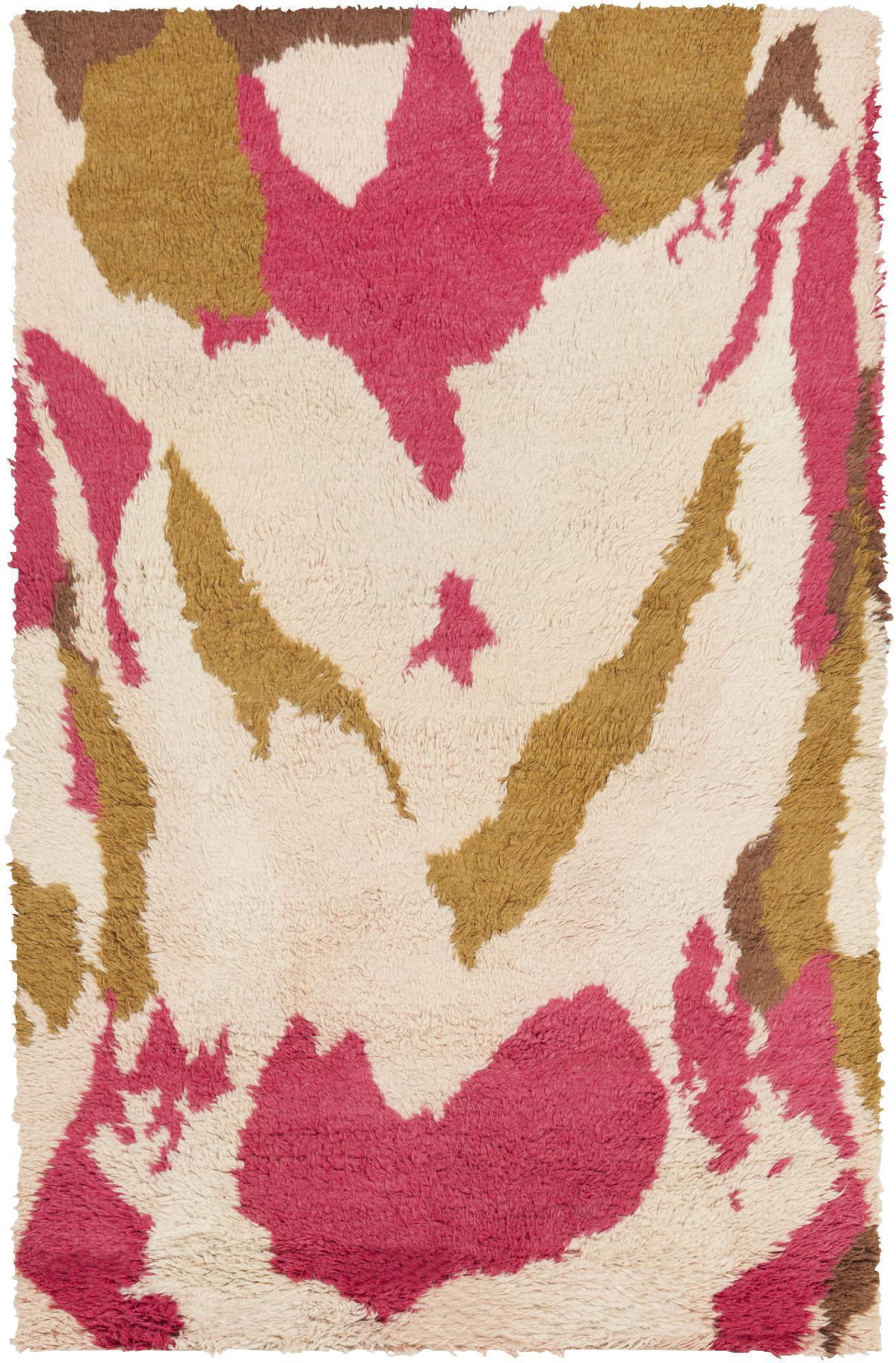 Mark&Day Wool Animal Print Rugs, 8x11 Lake Modern Shag Zebra Tiger Pink ...