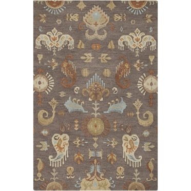 Mark&Day Wool Area Rugs, 8x11 Corcoran Modern Brown Area Rug (8' x 11 ...