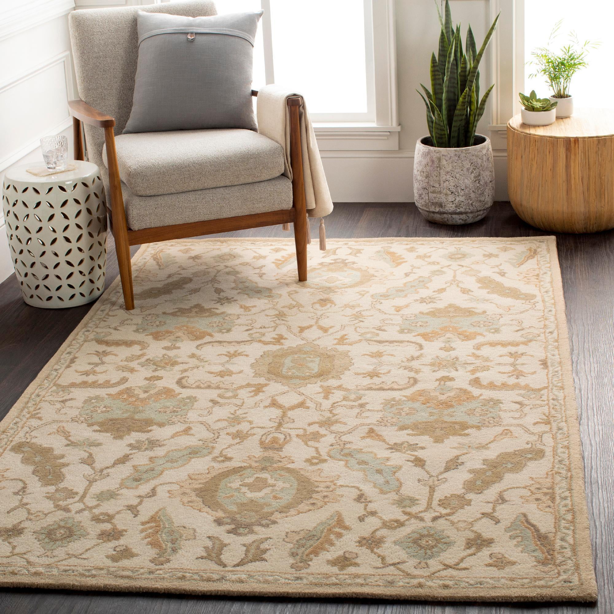 Mark&Day Area Rugs, 8x8 Nackawic Traditional Beige Square Area Rug (8 ...