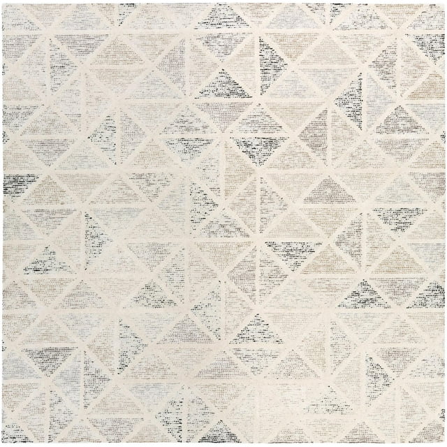 Mark&Day Area Rugs, 8x8 Odetta Modern Black Square Area Rug (8' Square ...