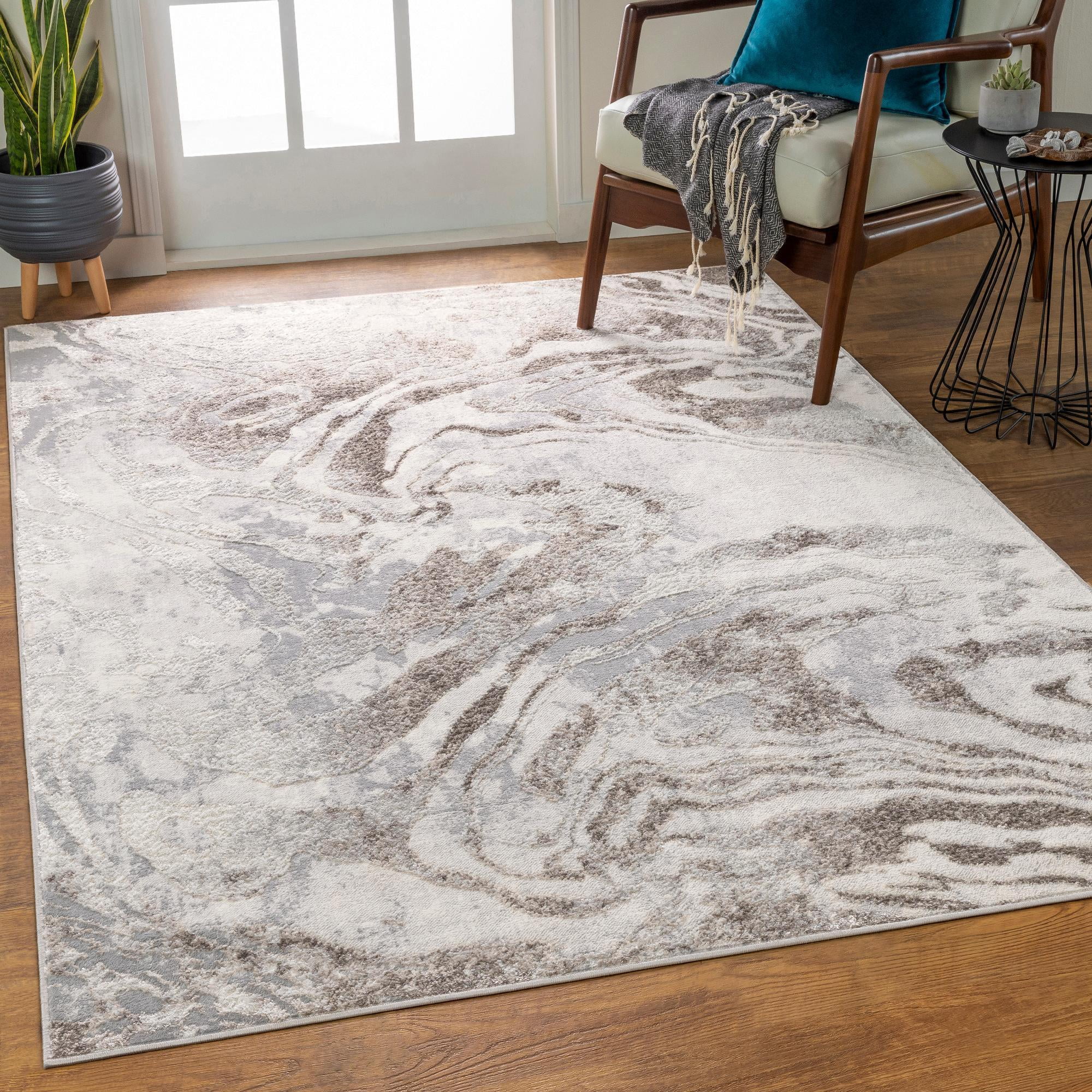 Mark&Day Area Rugs, 8x9 Shueyville Modern Cream Area Rug (7'9" x 9'6 ...