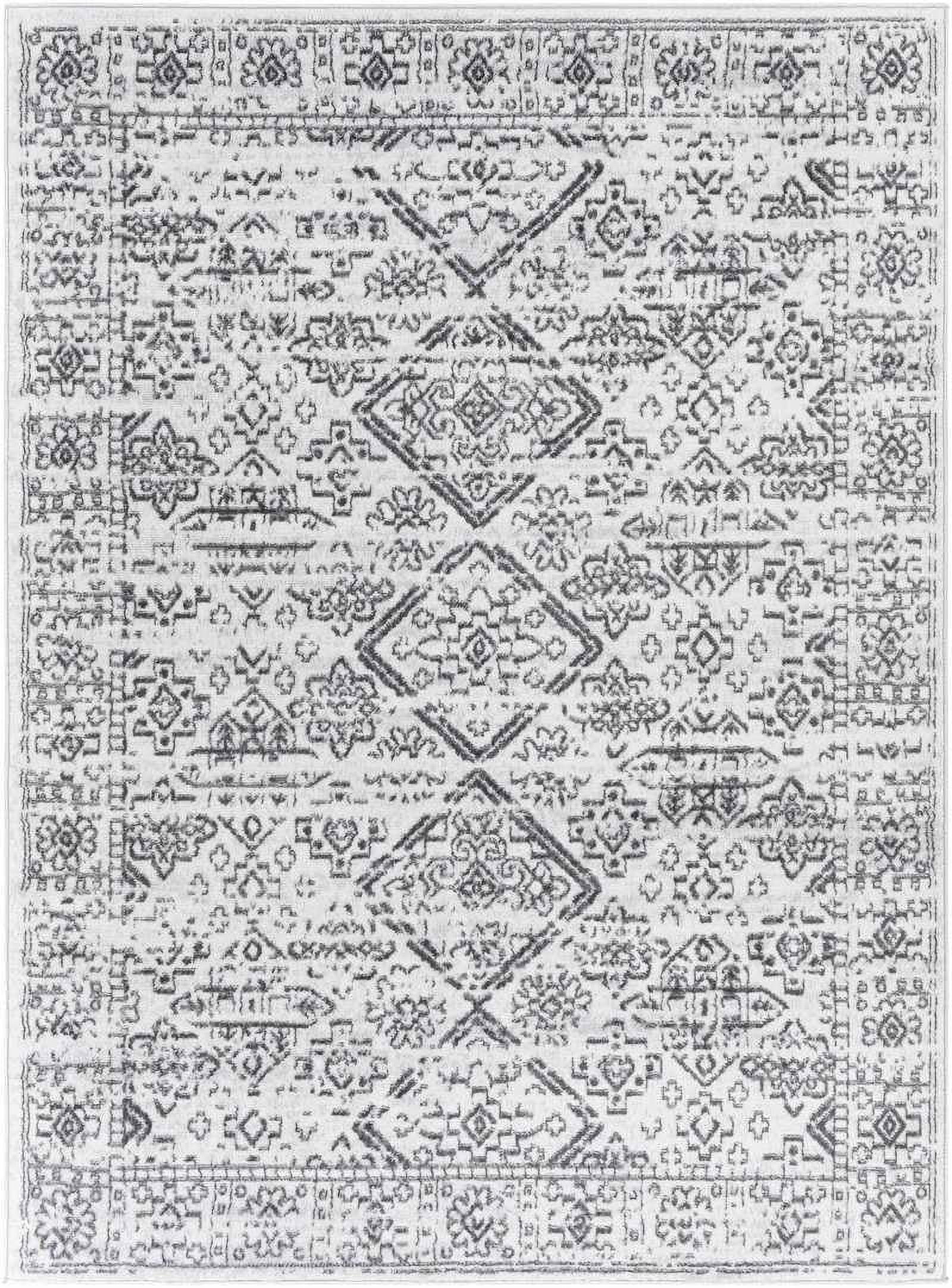 Mark&Day Area Rugs, 9x12 Berkhoek Global Light Gray Area Rug (9'2" x 12 ...