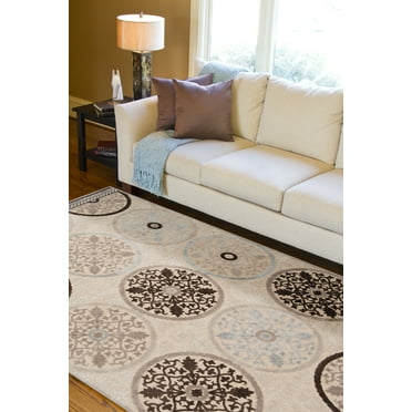 Mark&Day Area Rugs, 6x9 Burnside Modern Beige Area Rug (6'7" x 9 ...