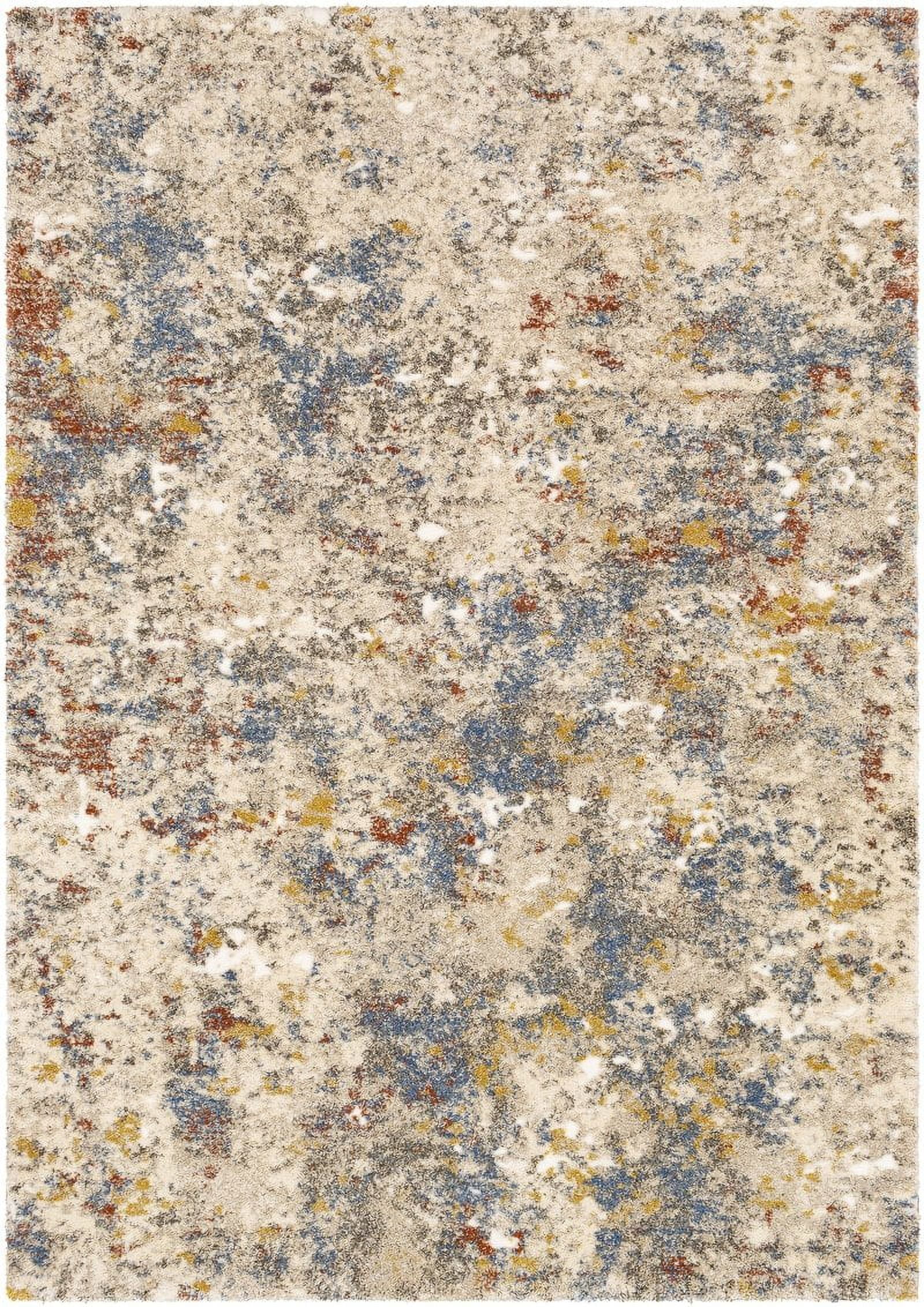 Mark&Day Area Rugs, 9x12 Cuneo Modern Abstract Marble Shag Metallic ...