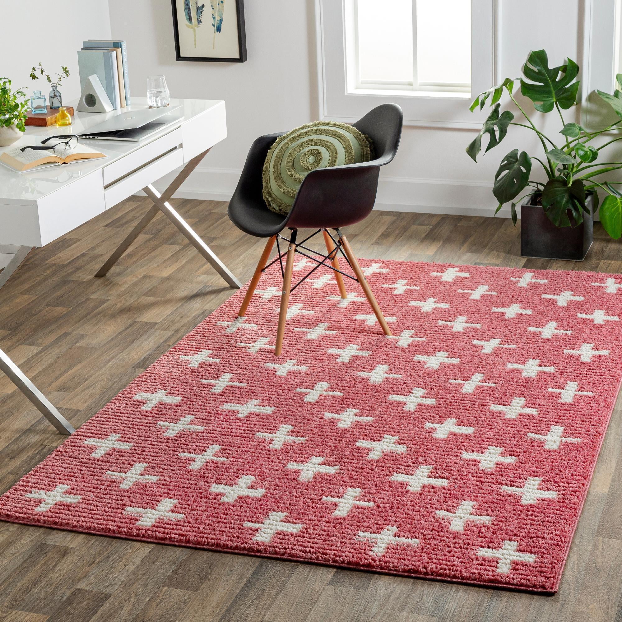 Mark&Day Area Rugs, 9x12 Koilani Global Bright Red Area Rug (9'2" x 12 ...