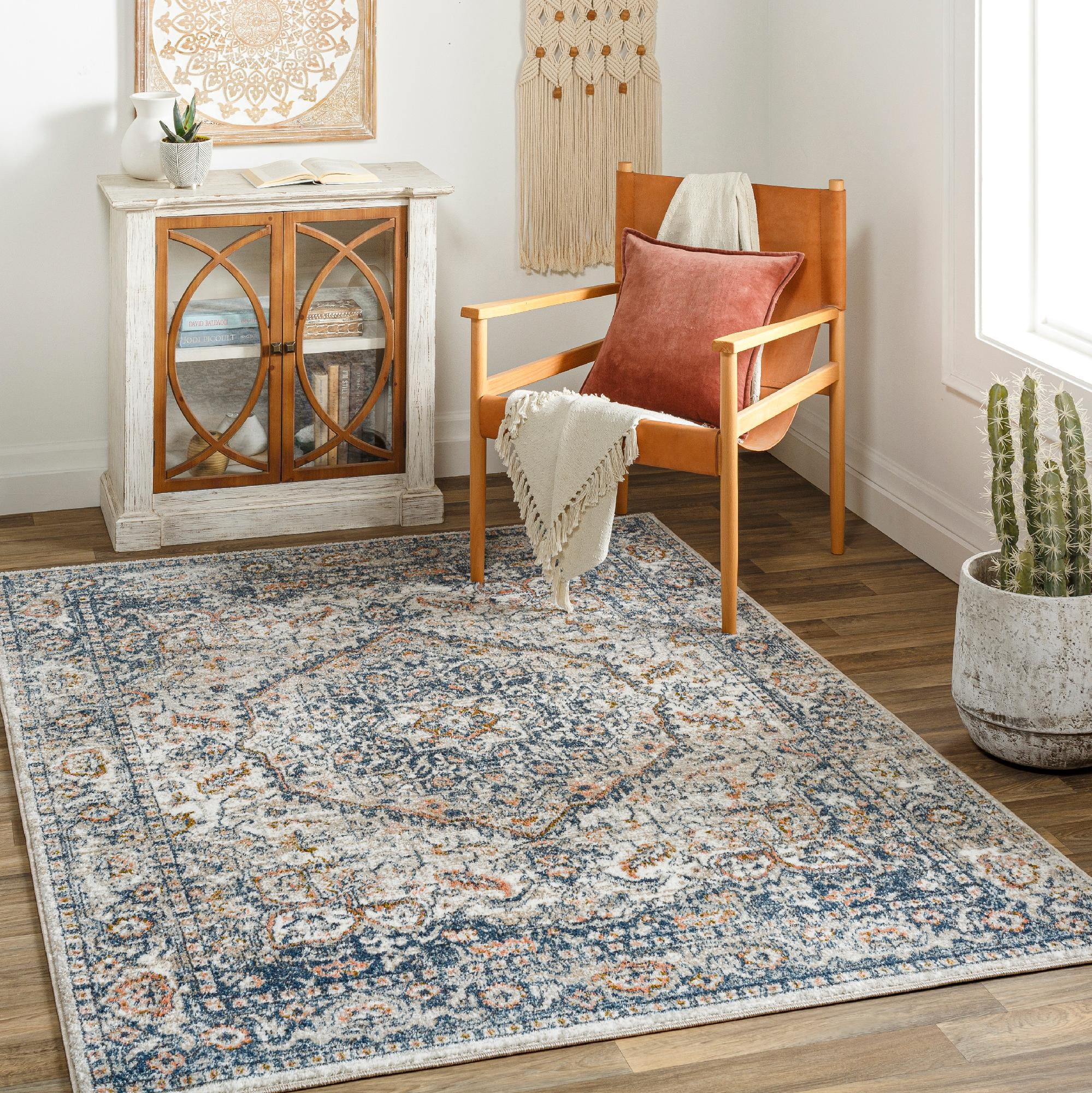 Mark&Day Area Rugs, 9x12 Lake Mills Traditional Ivory Area Rug (9'2" x ...