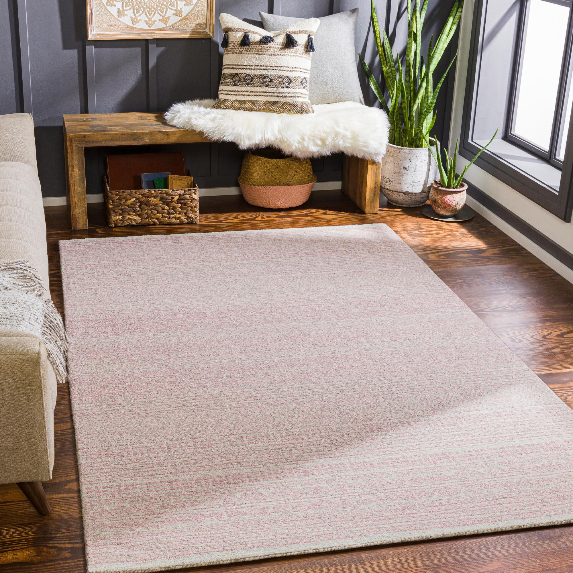 Mark&Day Area Rugs, 9x12 Melun Global Rose Area Rug (9' x 12 ...