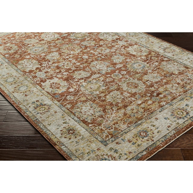 Mark&Day Area Rugs, 9x12 Shantoya Traditional Burgundy Light Sage Area ...